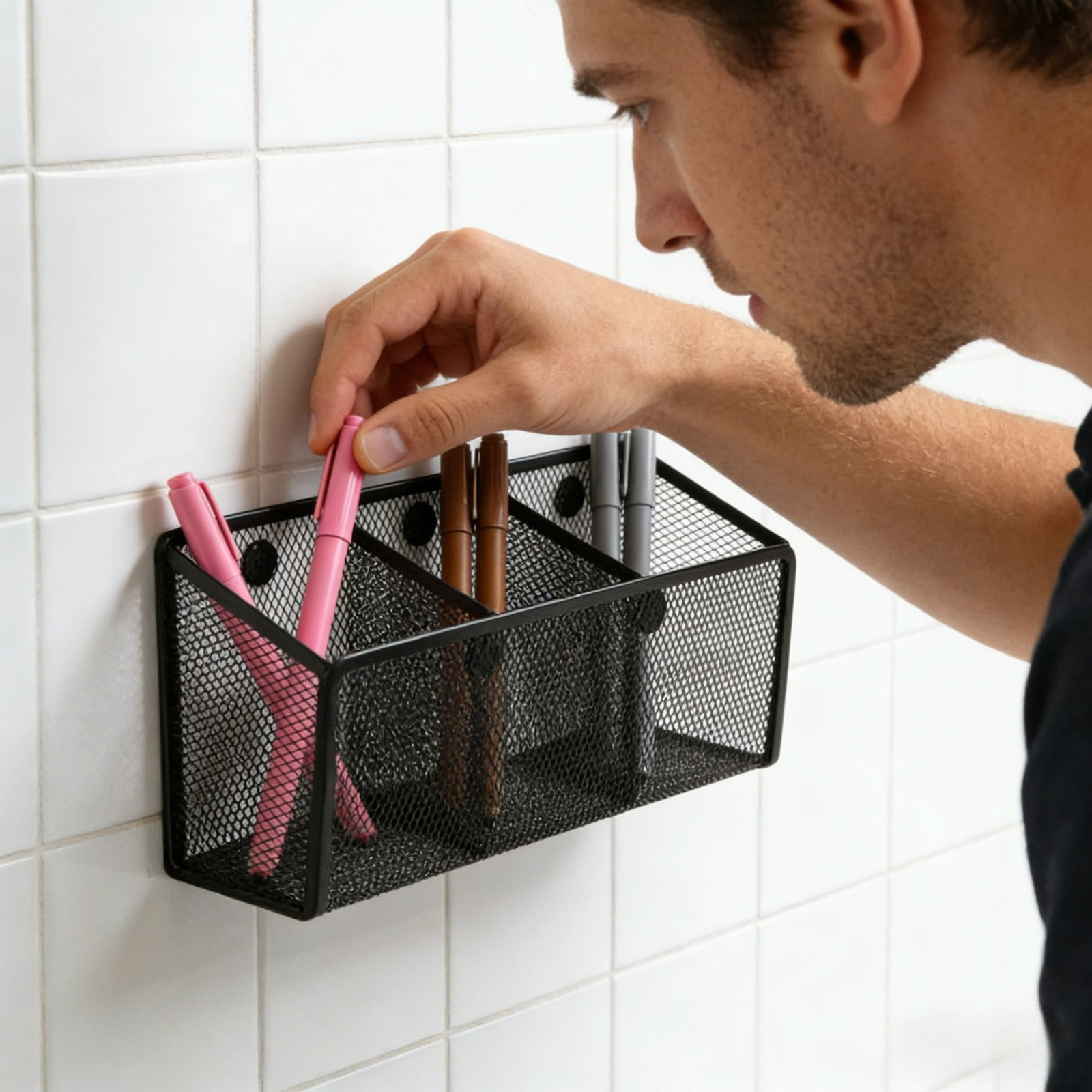 BKER Heavy Duty Storage Holder,3 Slots Marker Storage Rack,11inch Large ...