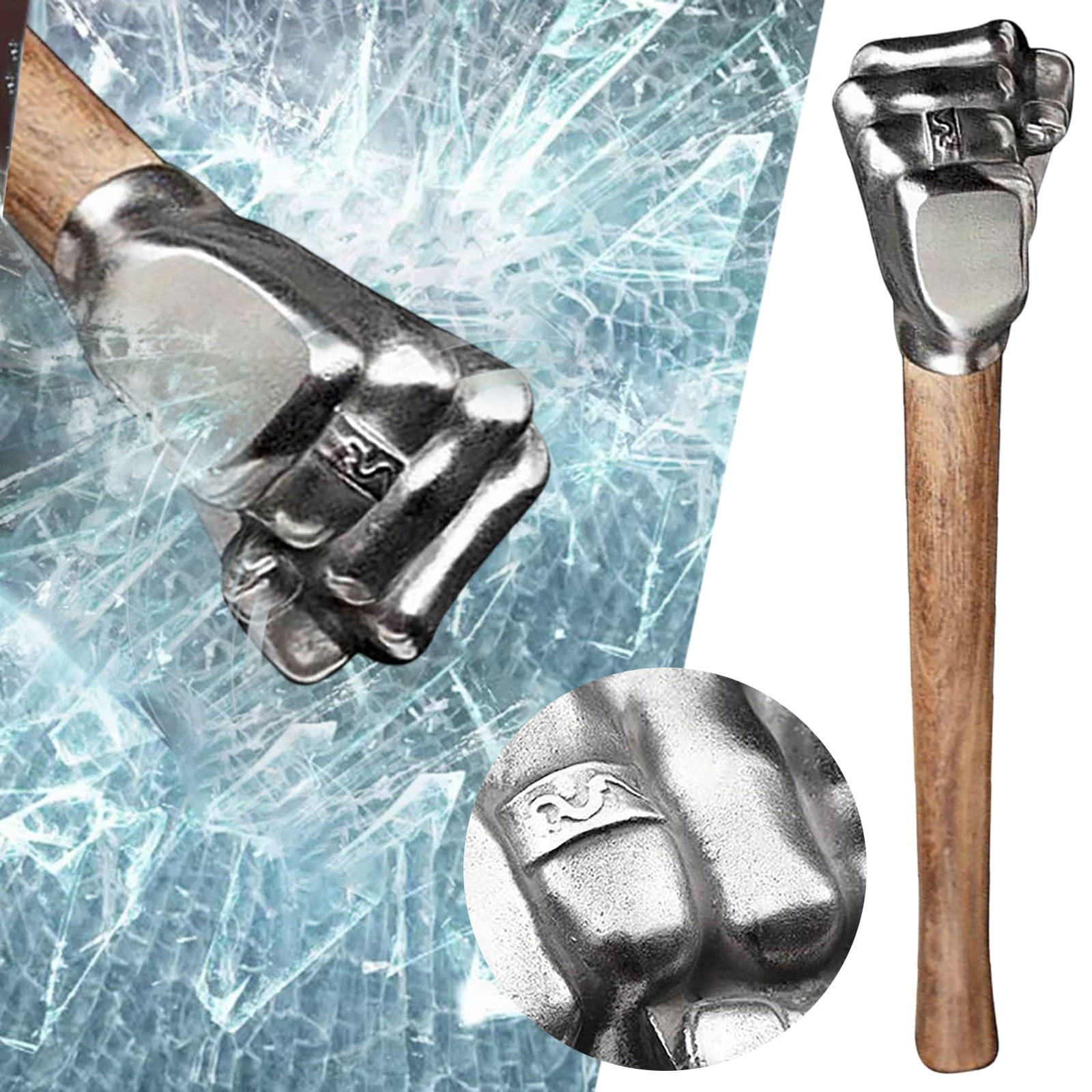 BKER Heavy Duty Solid For Outdoor Use Durable Fist Design Wood Handle ...