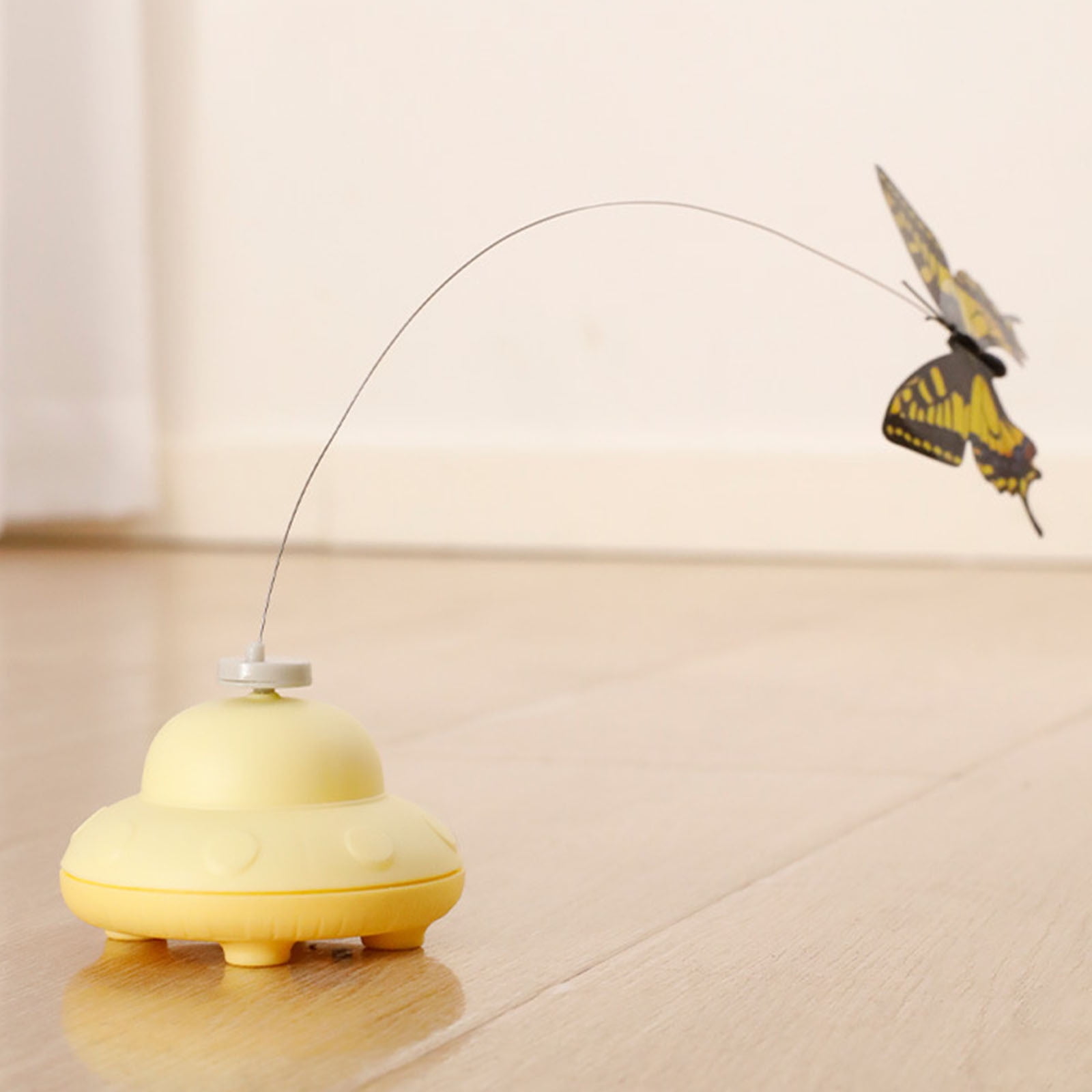 BKER Interactive Cat Toy Rotating Automatic Motion Cat Teaser Stick ...