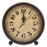 BKER Mechanical Alarm Clock Analog Retro Desk Tabletop Wind Up ...