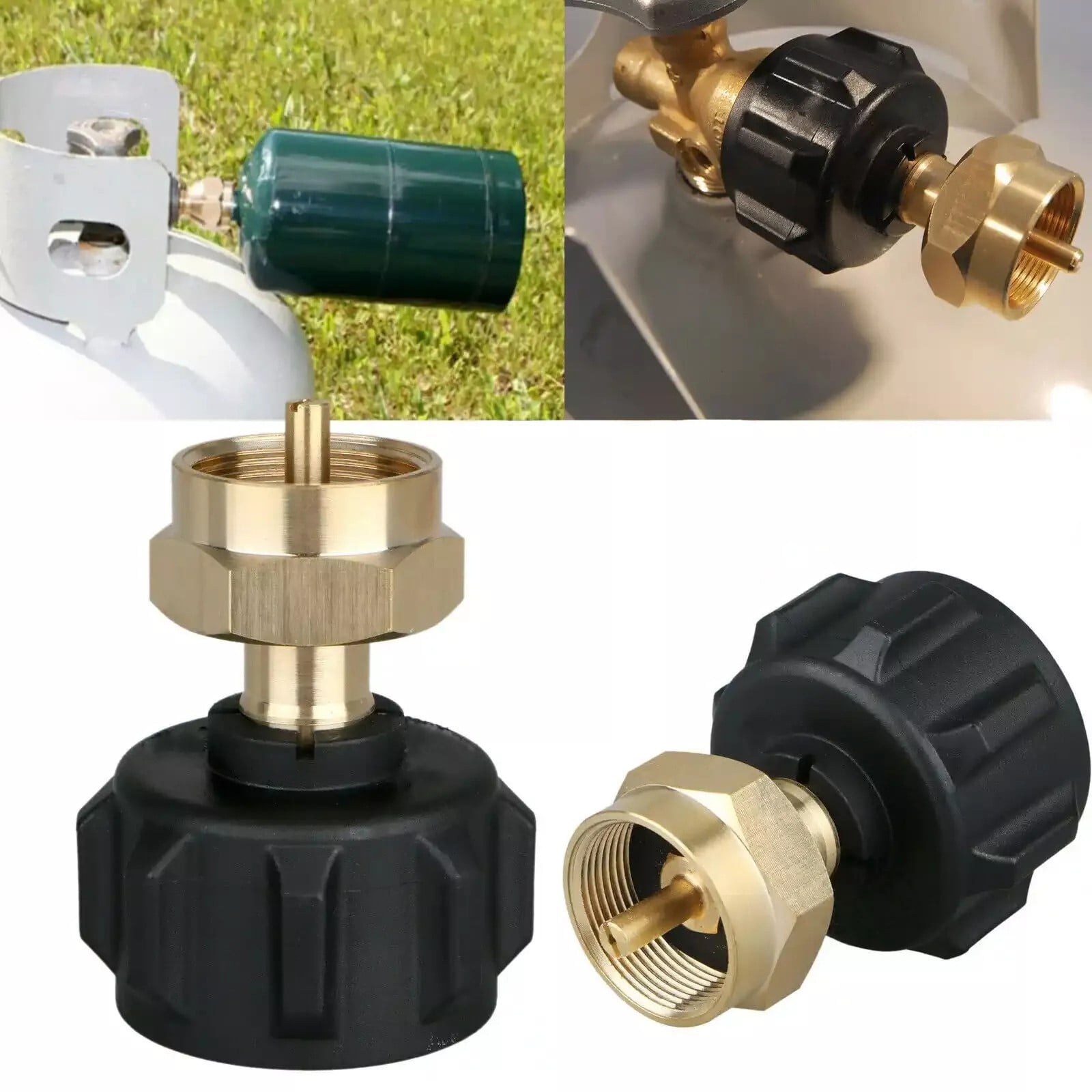 BKER Outdoor 1 Pound Propane Cylinder Adapter Camping Bottle Connector ...
