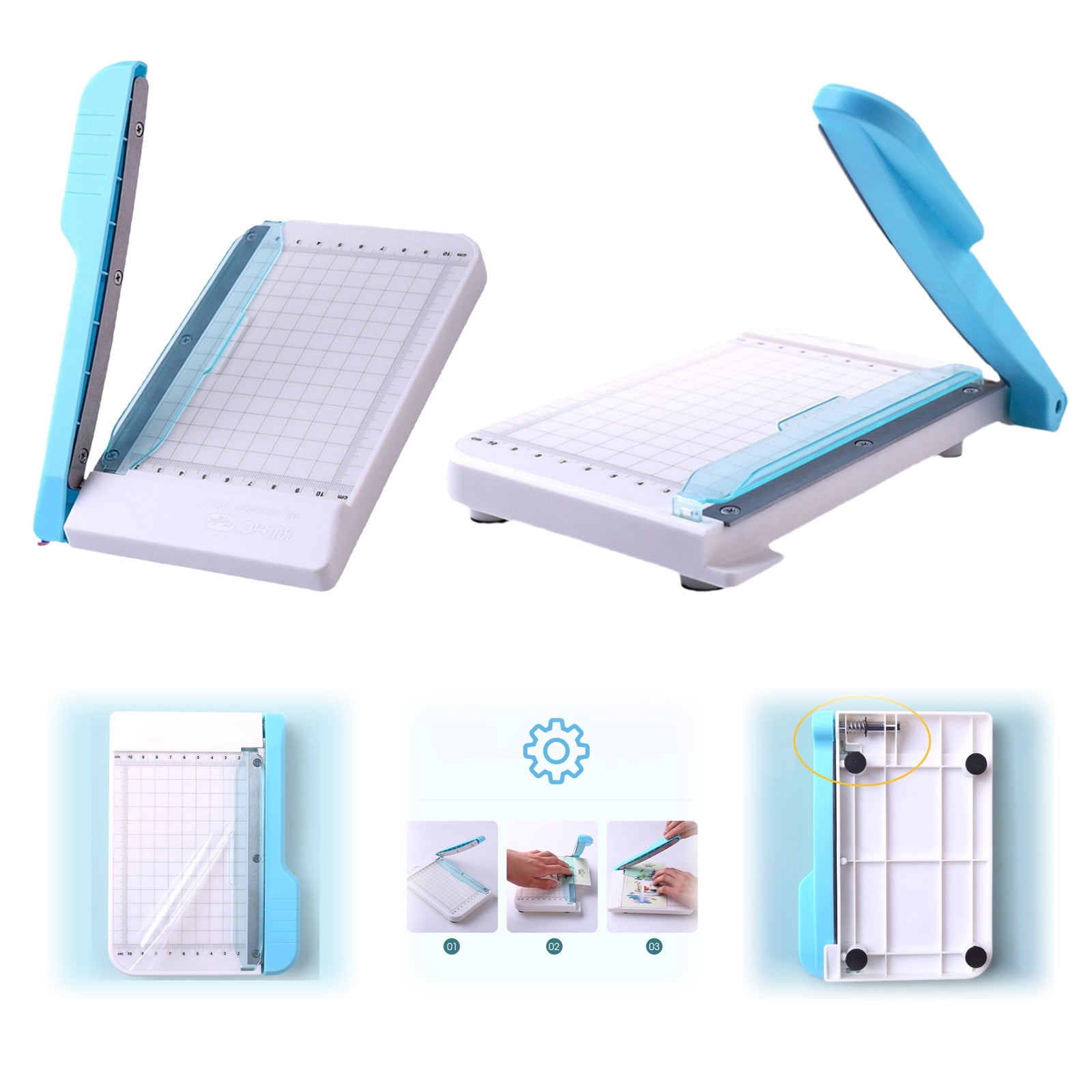 BKER Paper Cutter 6 Inch Cut Length Small Paper Cutter Non Slip Paper ...