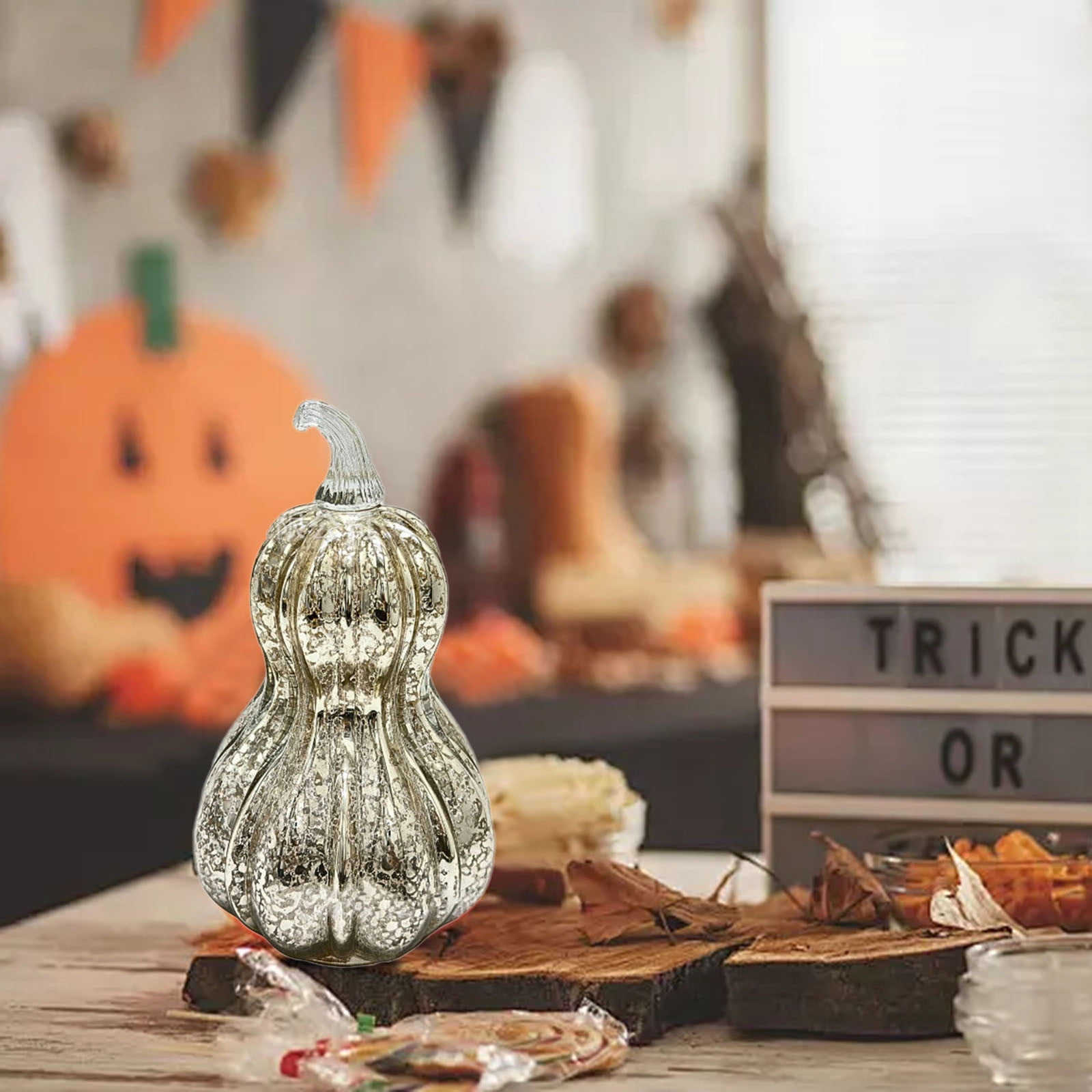 BKER Twi Nkle LED Light Pumpkins Timer Lighted Sparkling Starry Night ...