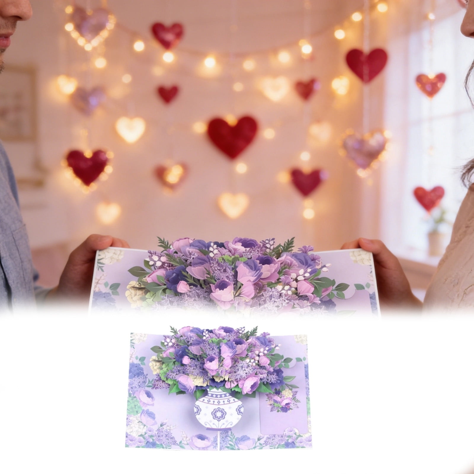 BKER Valentine's Day Decorations Greeting Card With Heartfelt Message ...