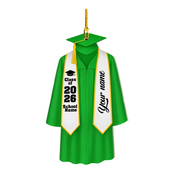 BKER Wall Hanging Ornament Graduation Charms Enamel Flowers Caps ...