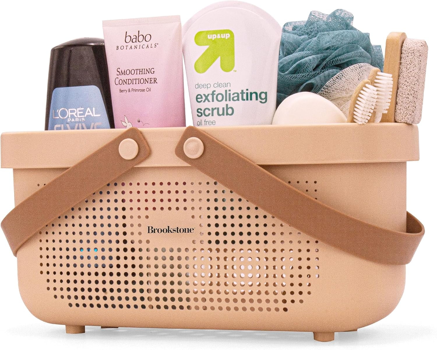 BKH1633, Large Portable Shower Caddy with Soft Silicone Carrying Handle ...