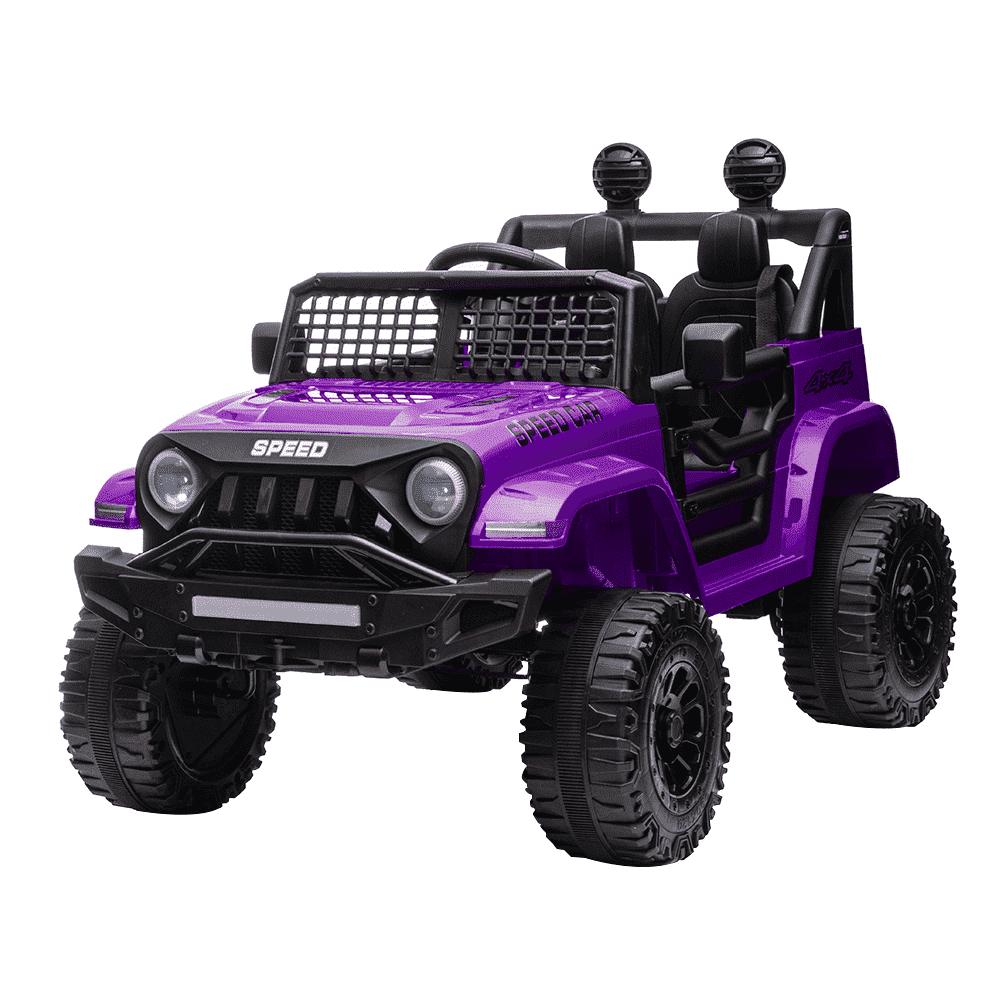 BKIRNP Kids Electric Toy Car, 12V Powered 4-Wheel Jeep, 3mph, Remote ...