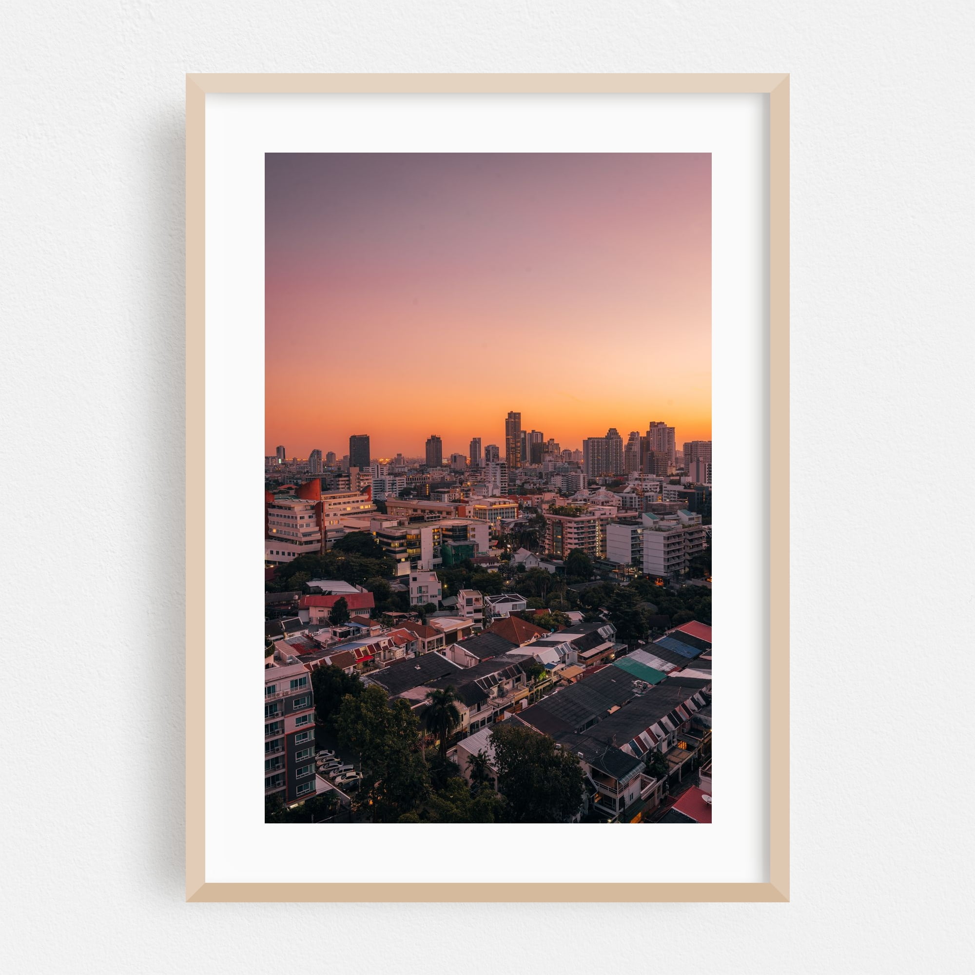 BKK Sunrise 02 - Bangkok Thailand Photography Cityscape Skyline Sunset Architecture Modern Art ...