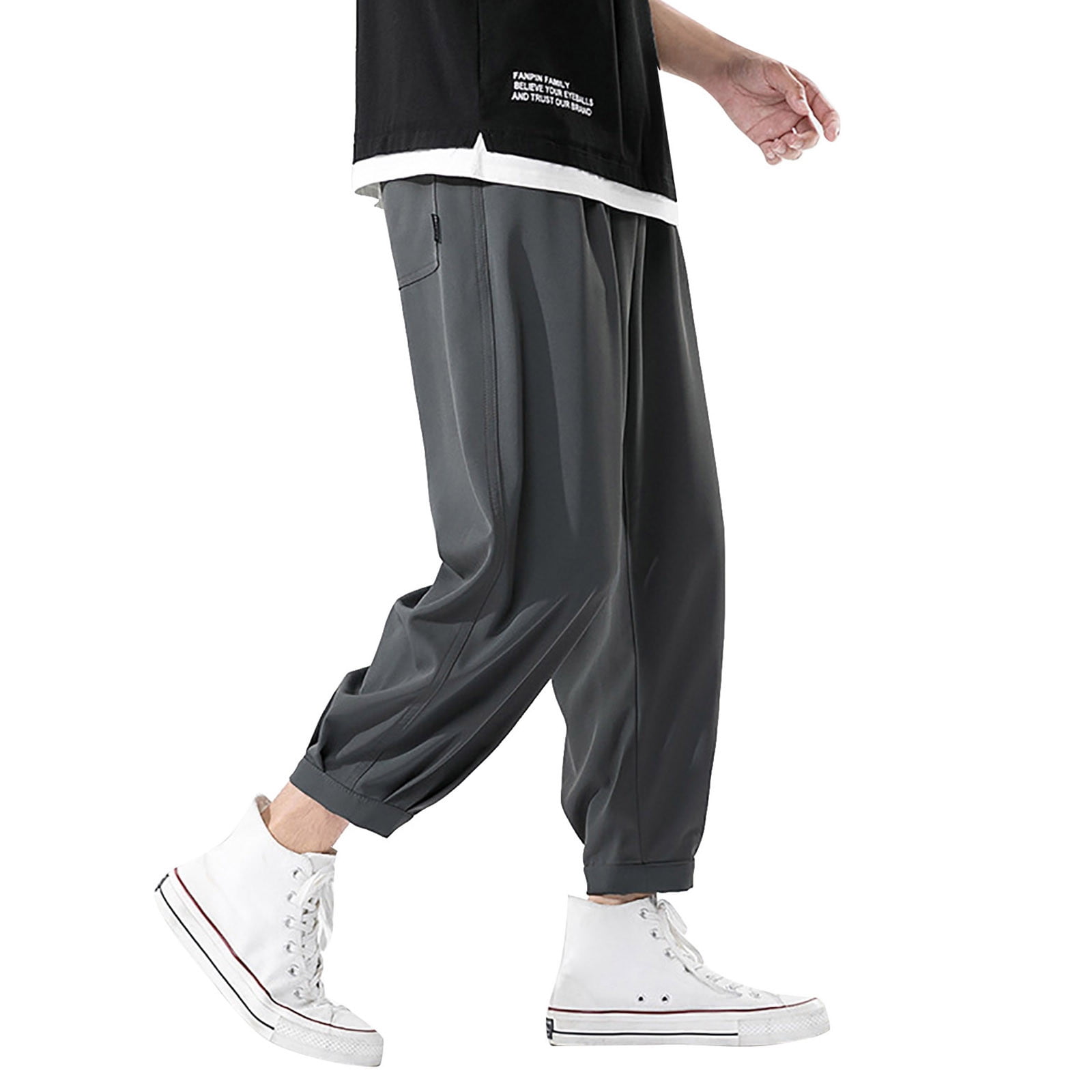 BKQCNKM Long Johns for Men Mens Pants Mens Fashion Yoga Pants Casual ...