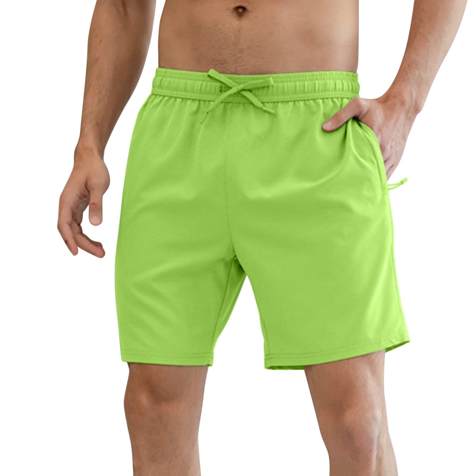 BKQCNKM Mens Shorts Shorts Men Male Spring and Summer Solid Color ...