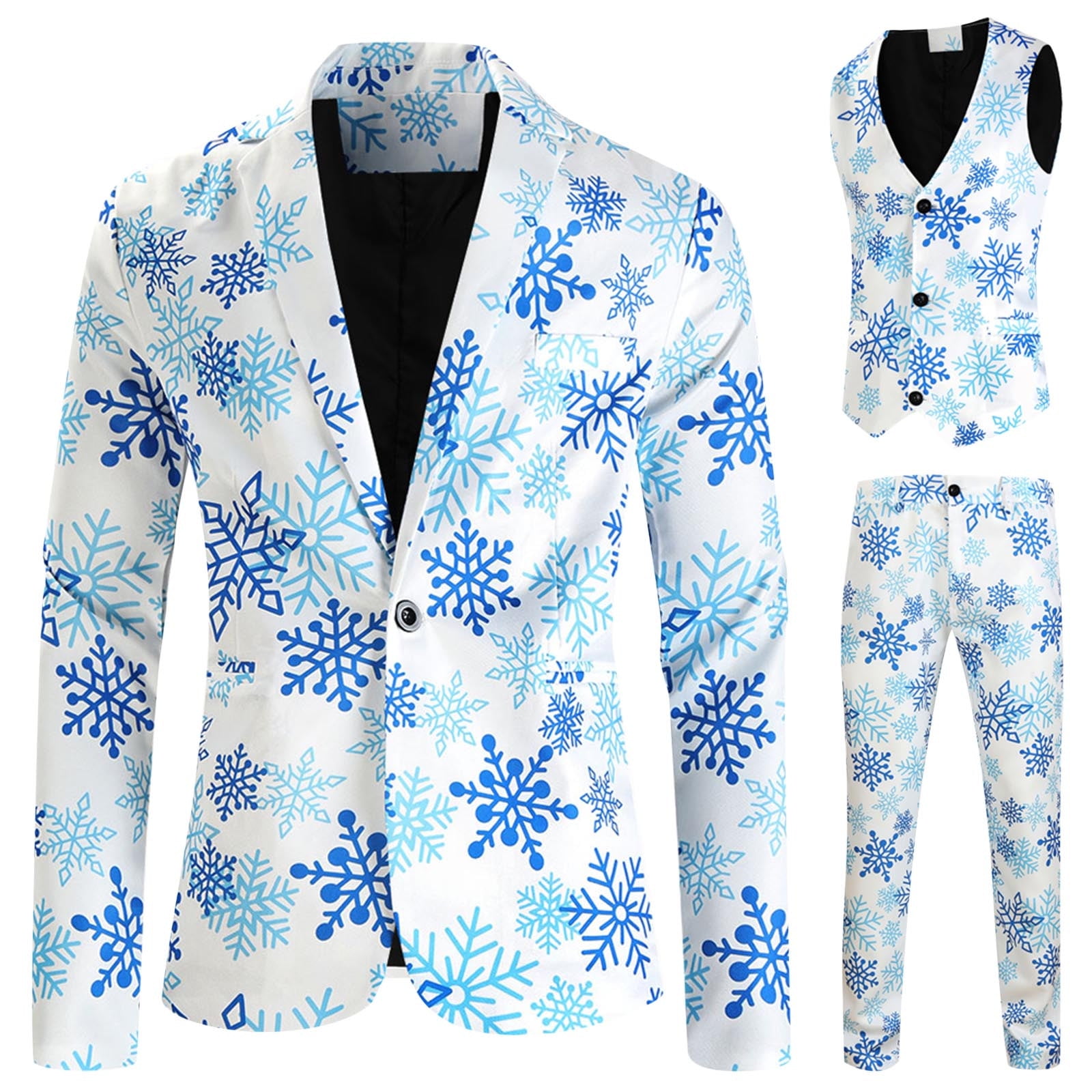 BKQCNKM Suits Men'S Sport Coats & Blazers Mens Casual Suit Printed ...