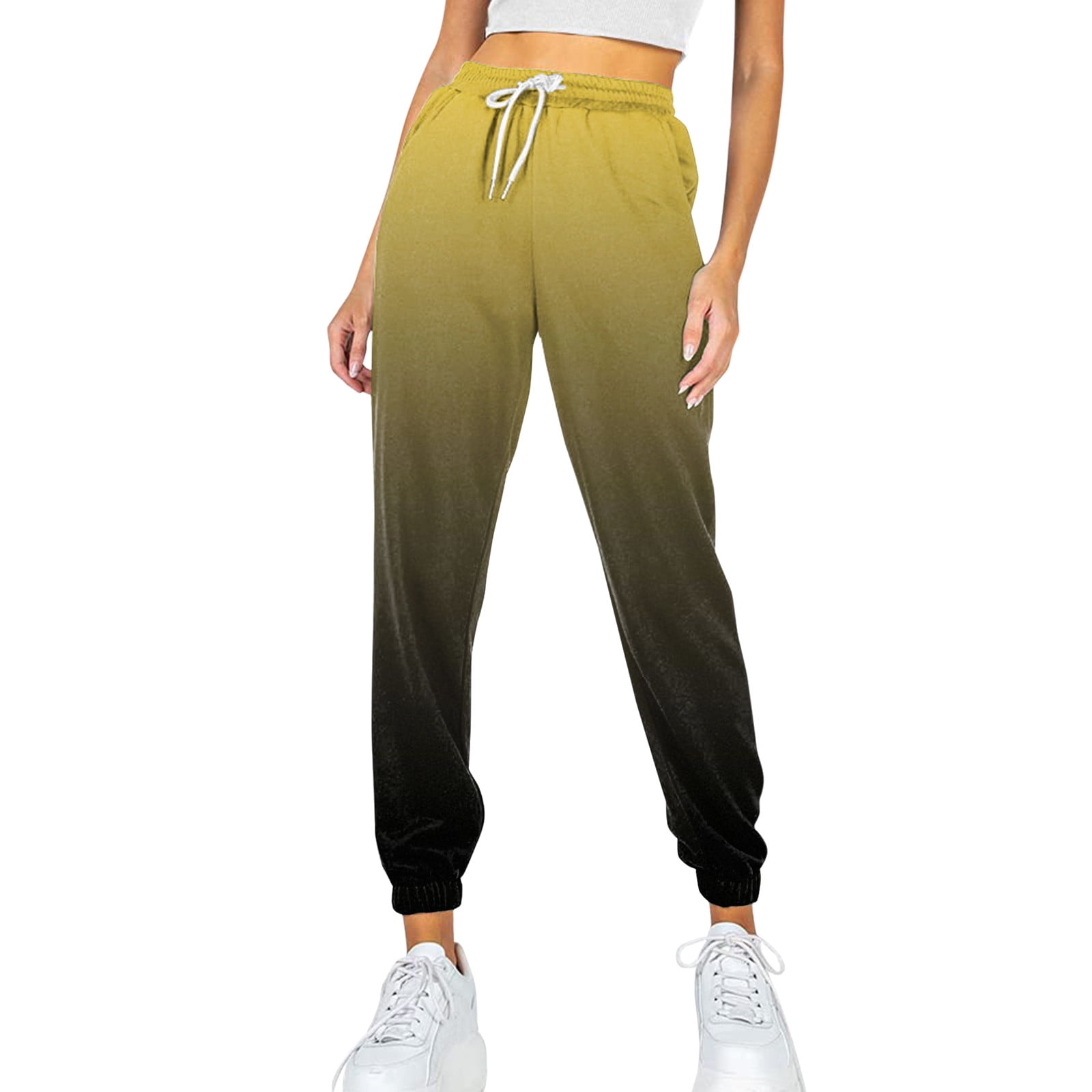 BKQCNKM Sweat Pants For Womens Sweatpants Women Women Pocket Trouser ...