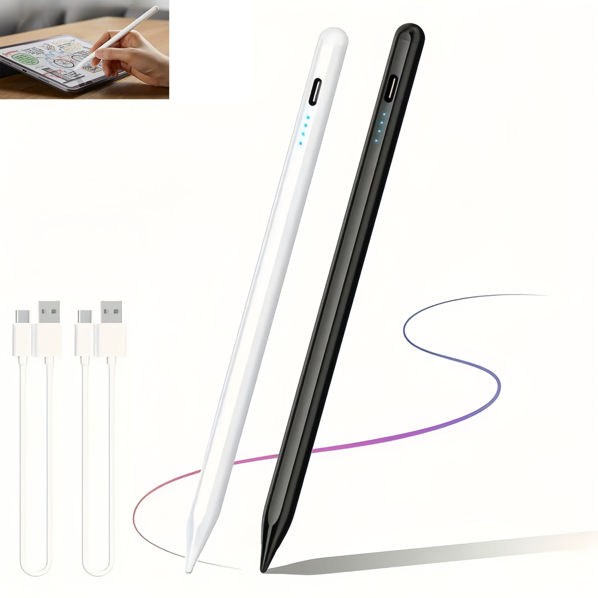 BKSDUEH 2Pcs Stylus Pen for iPad, Fast Fully Charged for Apple iPad ...