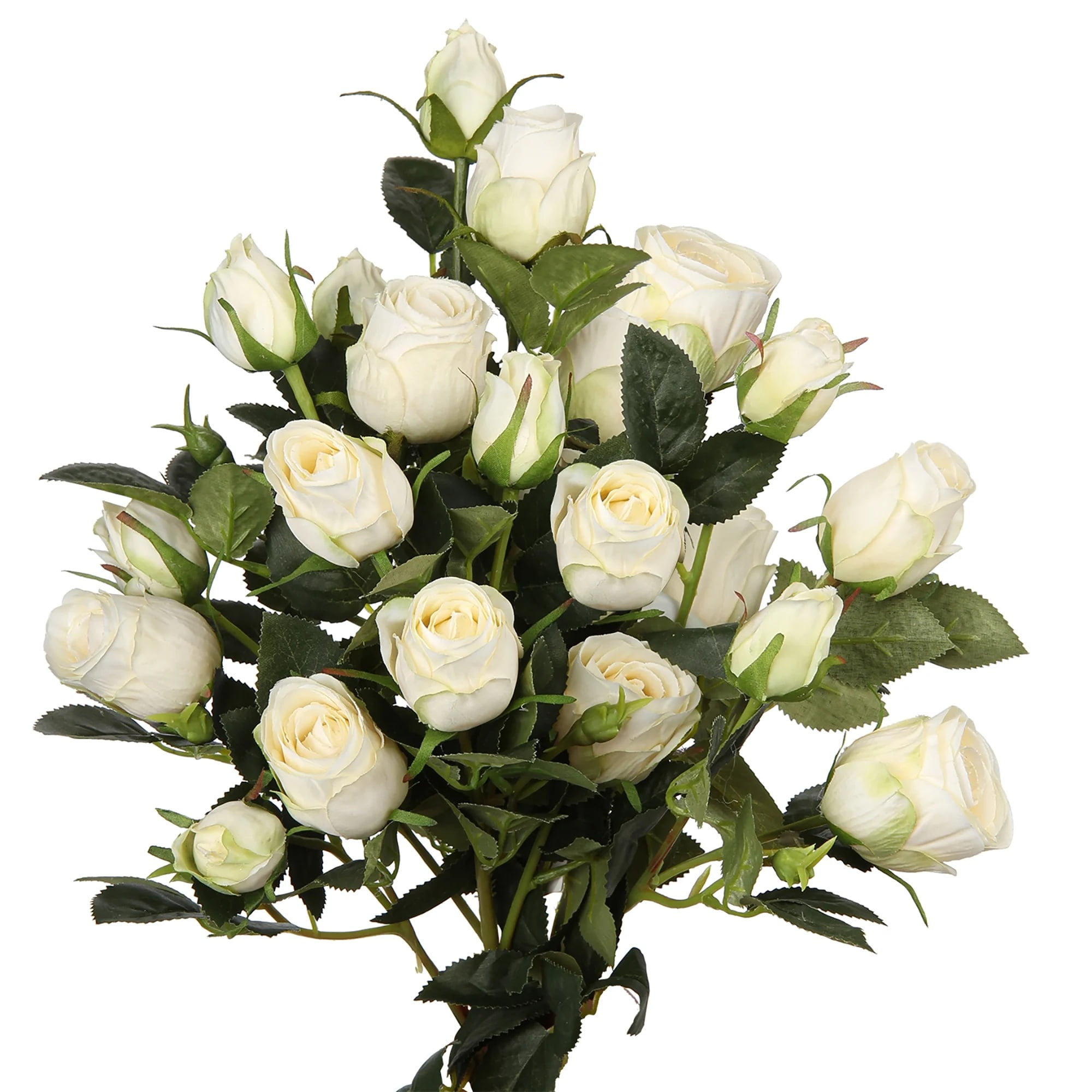 BKSDUEH Artificial Rose Bud Silk Flowers Bush 21" Long Artificial ...