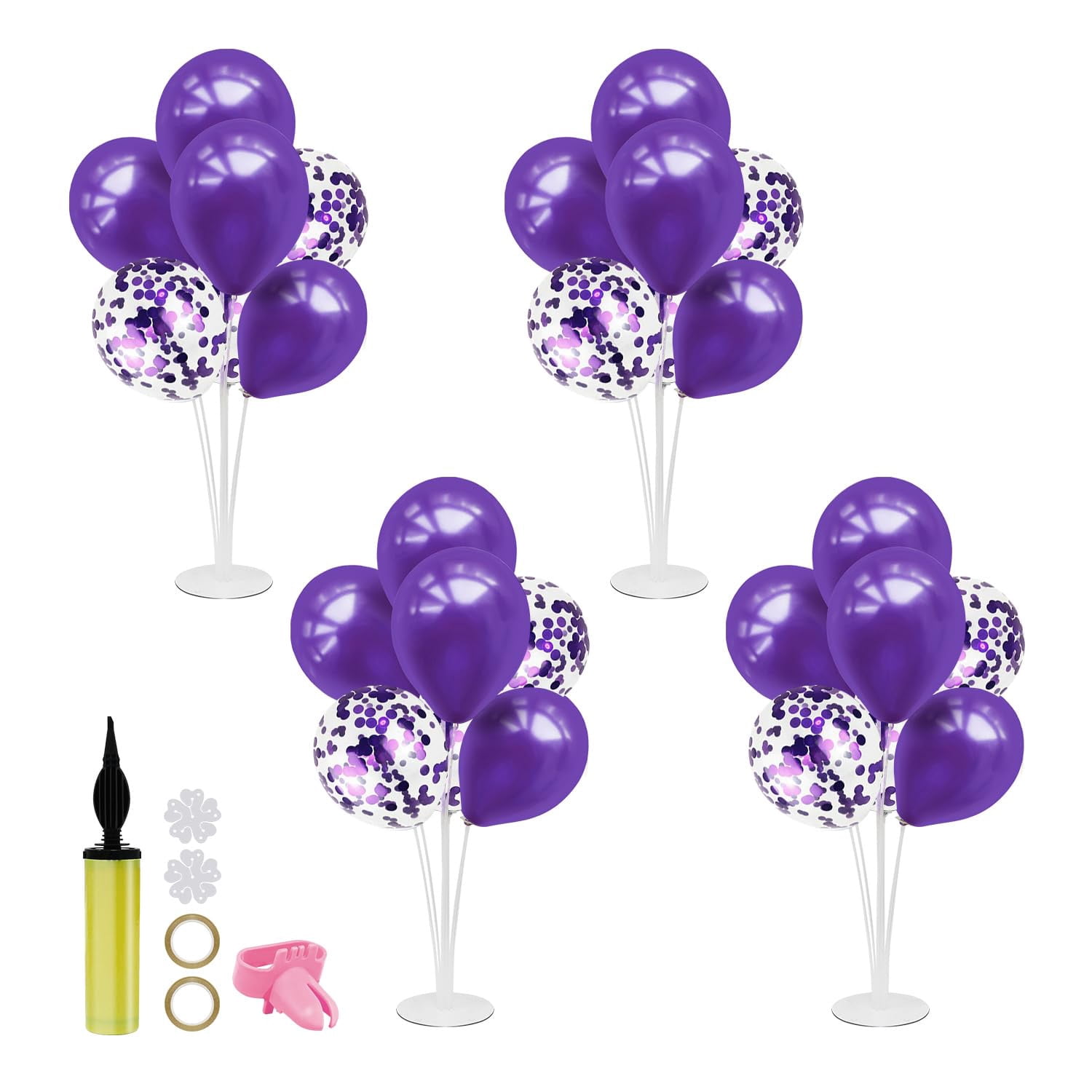 BKSDUEH Balloons Stand Kit Set of 4, Centerpiece Table Decorations for ...