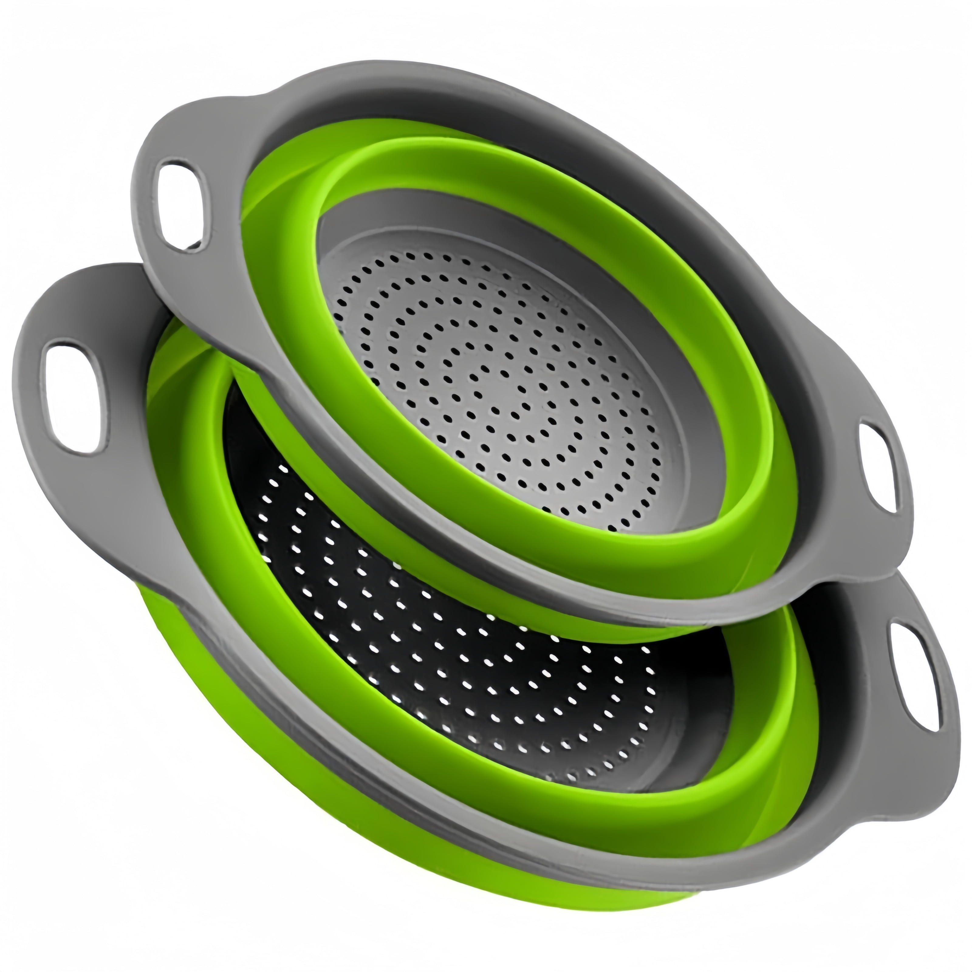 BKSDUEH Collapsible Colander, Set of 2 Pcs Collapsible Strainer, Space ...