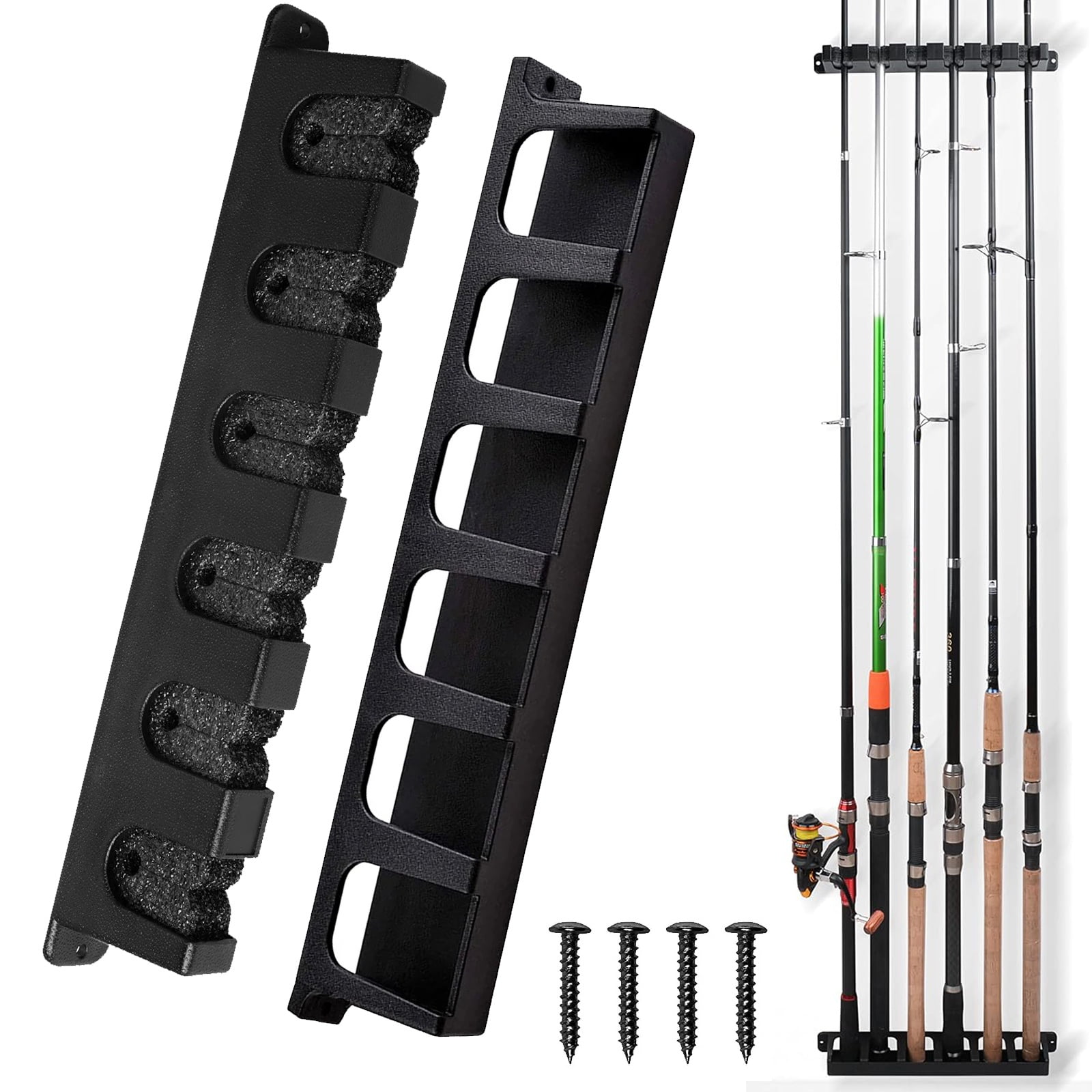 BKSDUEH Fishing Vertical Rod Holder, Fishing Pole Holder Wall Mount ...