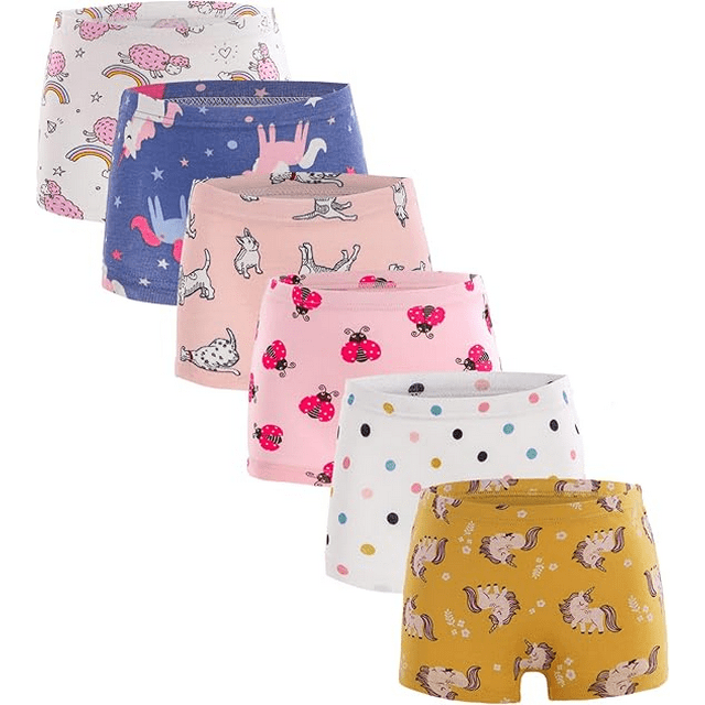 BKSDUEH Kids Little Girls Underwear Toddler Baby Boyshort 100% Cotton ...
