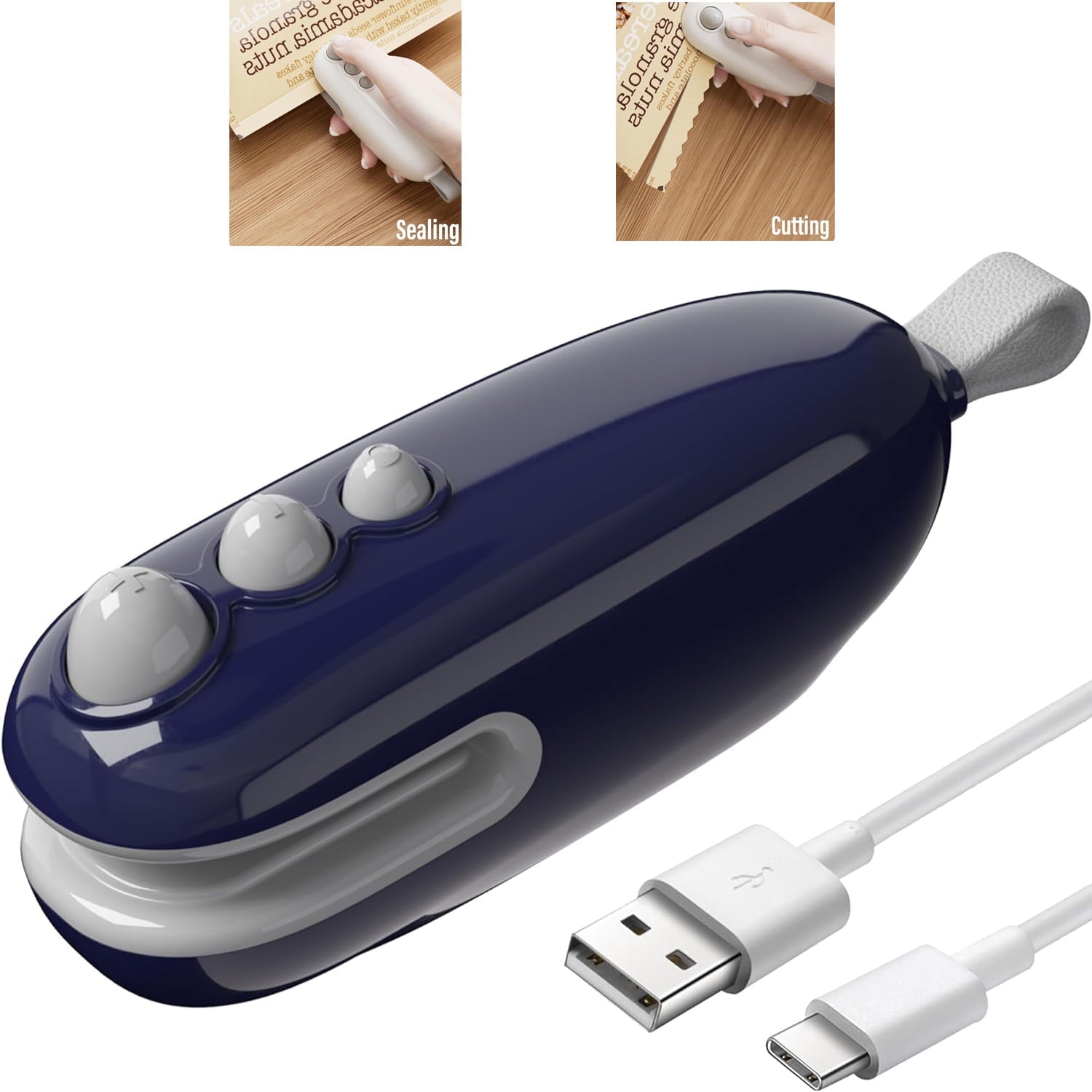 BKSDUEH Mini Bag Sealer, Portable Rechargeable Bag Sealer, Heat Sealer ...