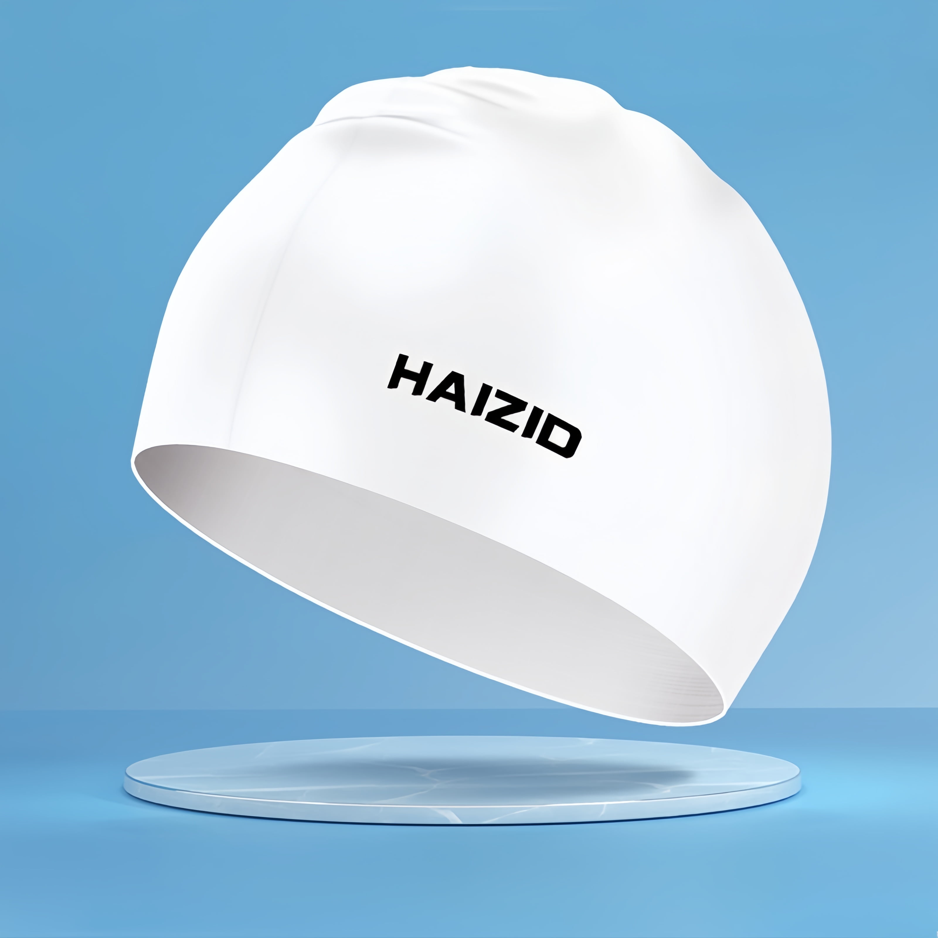 BKSDUEH Silicone Swim Cap, Durable Comfortable Adult Swimming Cap for ...