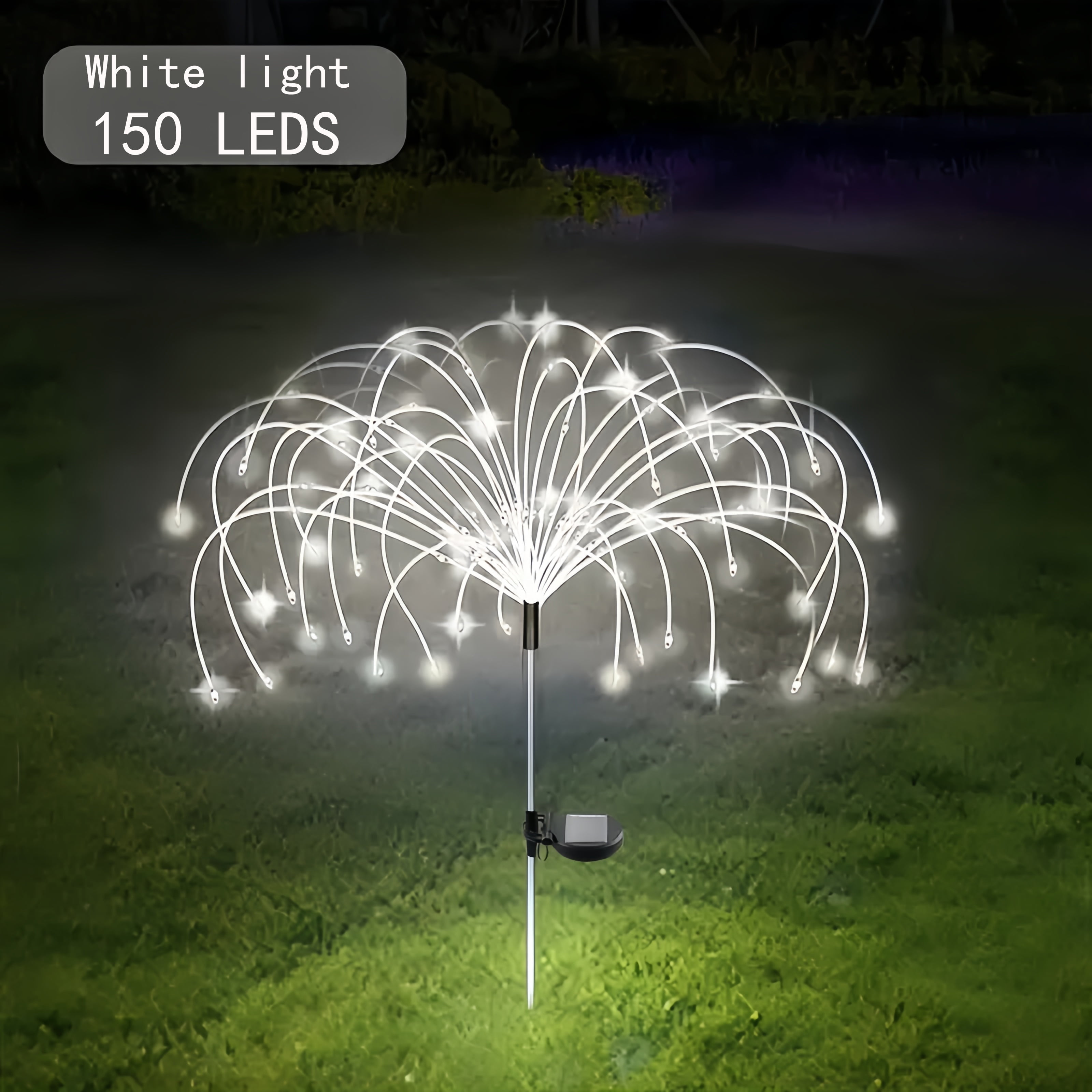 BKSDUEH Solar Firework Lights Outdoor, 150 LED Art Firework Lights ...