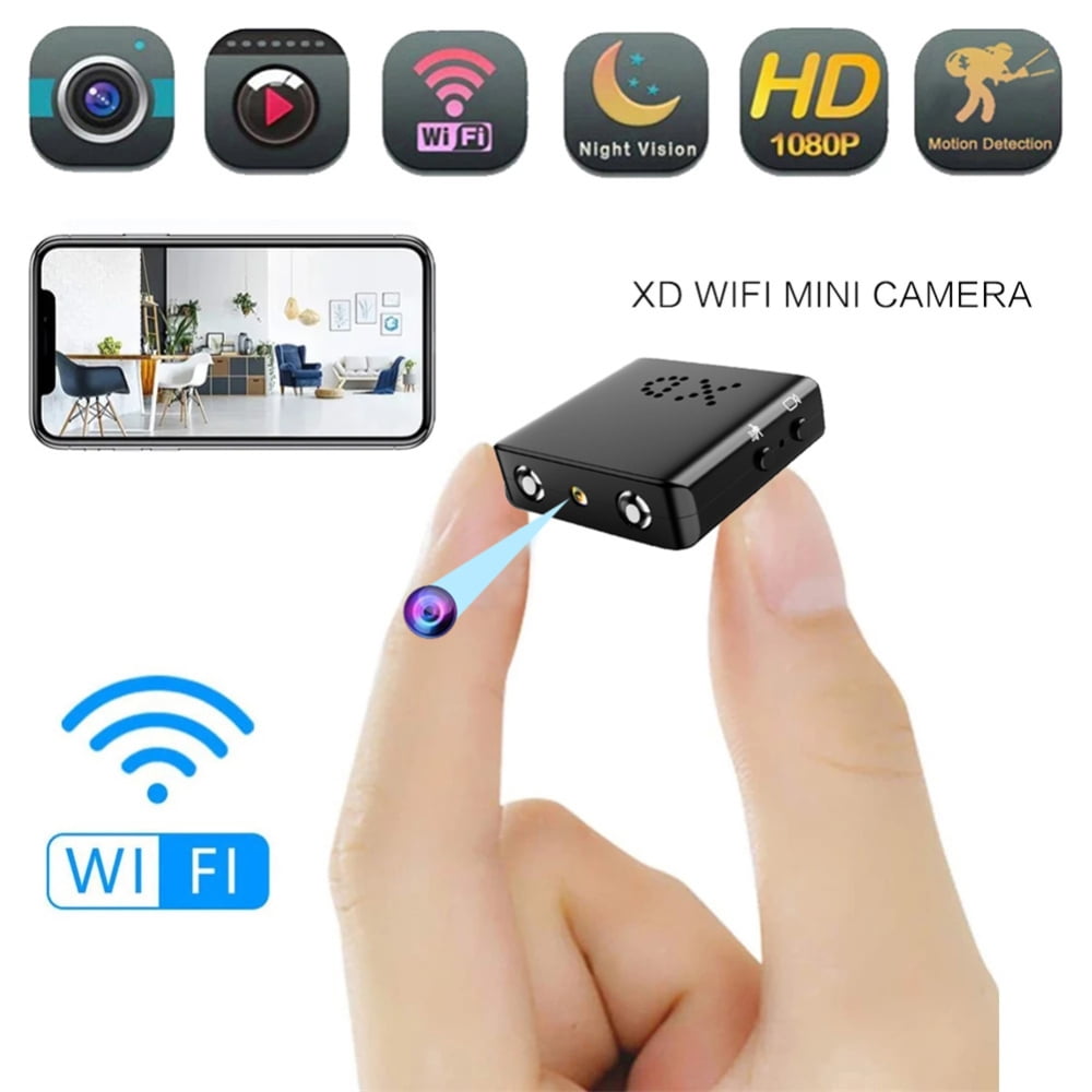 BKW1 Hidden Camera Smallest Cam Mini WiFi 1080P IR-Cutting Camera Night ...