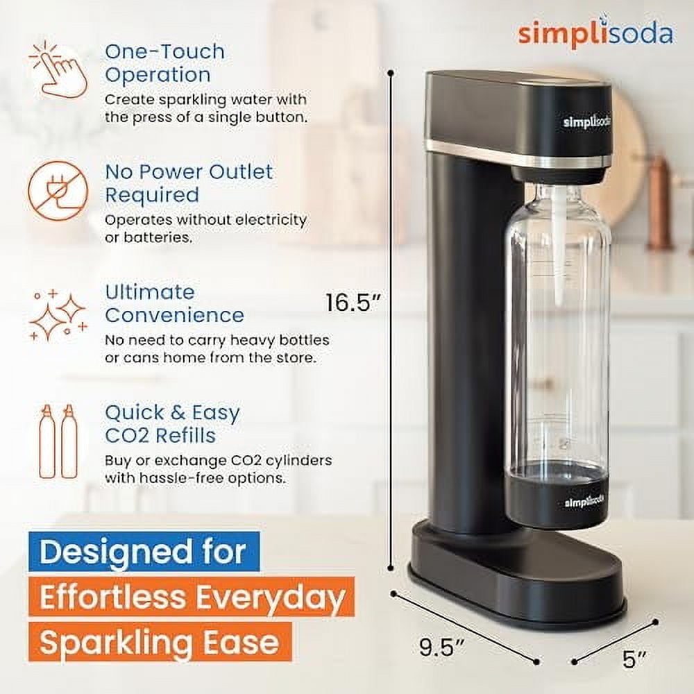 BLÜ Sparkling Water Maker, Premium Soda Streaming Machine, Carbonated ...