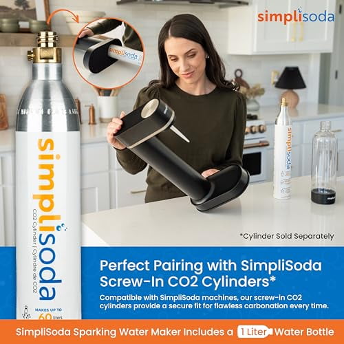 BLÜ Sparkling Water Maker, Premium Soda Streaming Machine, Carbonated ...