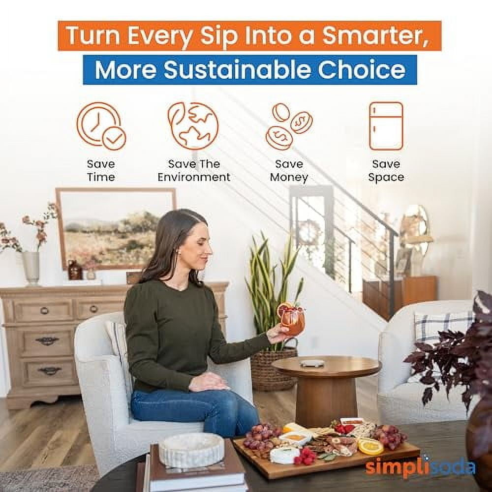 BLÜ Sparkling Water Maker, Premium Soda Streaming Machine, Carbonated ...