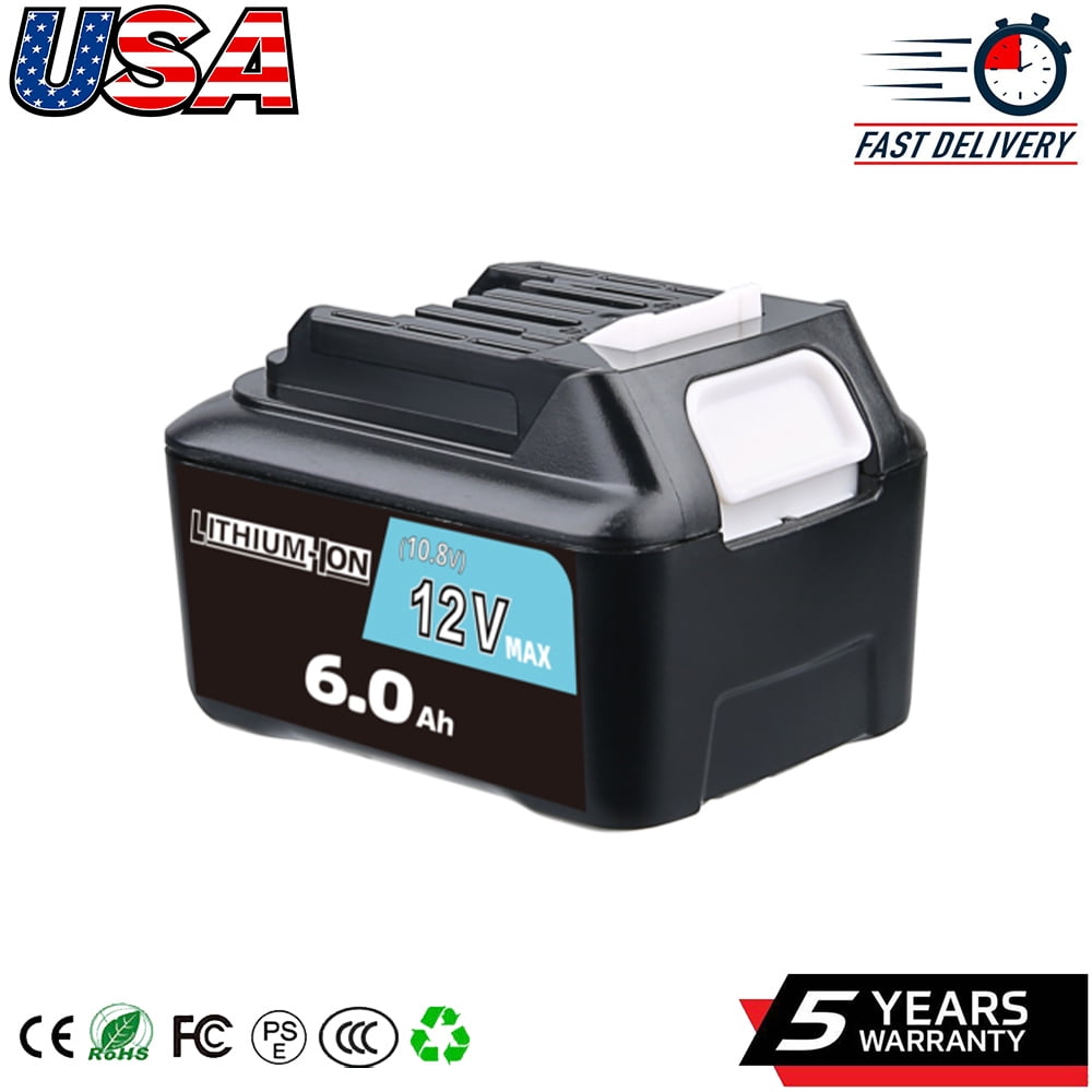 6.0Ah 12V Lithium Battery BL1021B Replacement For BL1020 BL1016 BL1015 ...