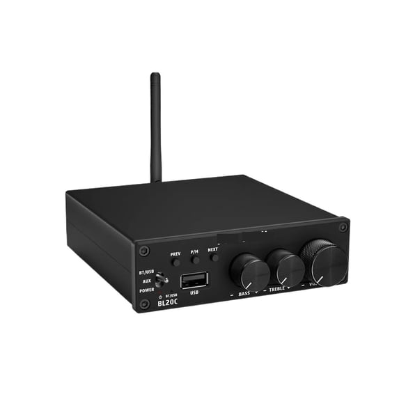 BL20C Bluetooth Stereo Receiver Amplifier 2.1 Mini HiFi Class D Amp U ...