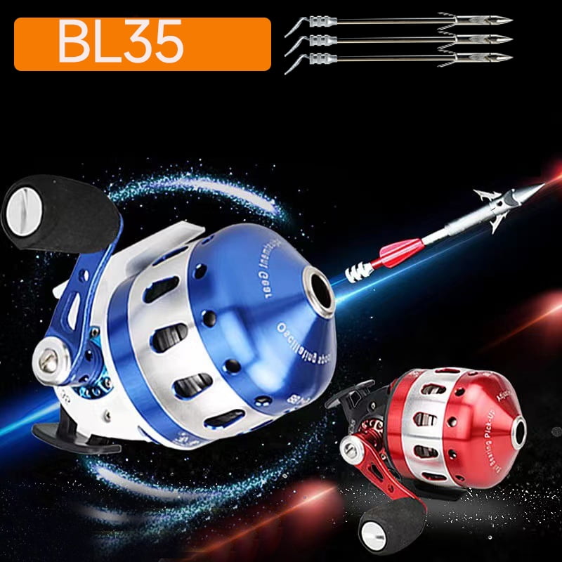 BL35 Fishing Spincast Reel 6+1BB Closed Metal Coil Slingshot Shoot Fish ...