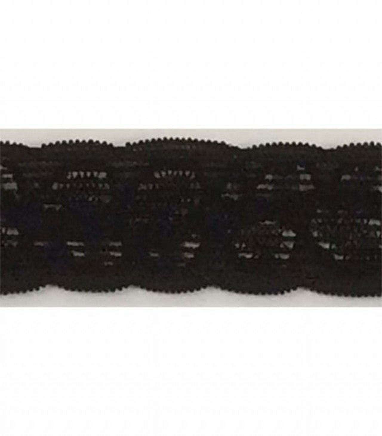 BLACK 1/2" STRETCH LACE GALLOON - Walmart.com