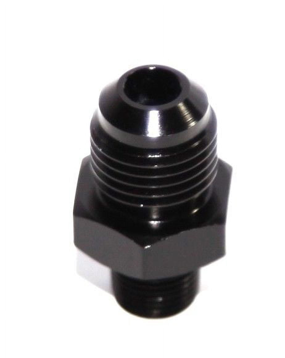 BLACK 6AN AN-6 to 1/8" NPT Male Thread Straight Aluminum Fitting ...