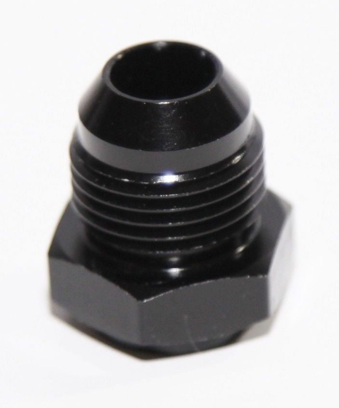 BLACK 8AN AN-8 Male Thread Straight Weld on Flare Aluminum Anodized ...