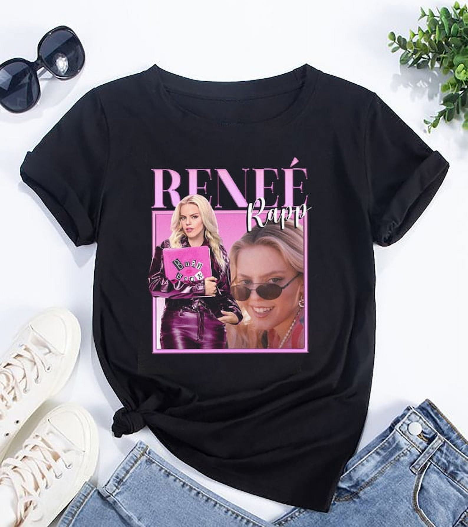 [BLACK] 90s Vintage Reneé Rapp T-Shirt - Walmart.com