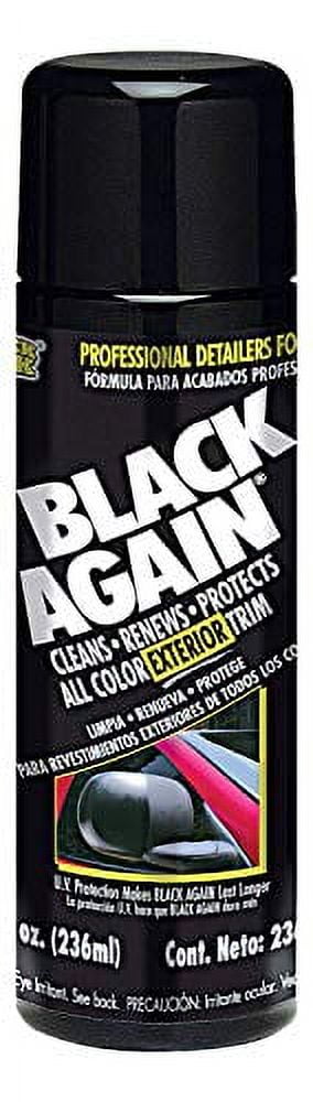 Blue Magic Black Again Exterior Trim Detailer - Protectant for Rubber ...