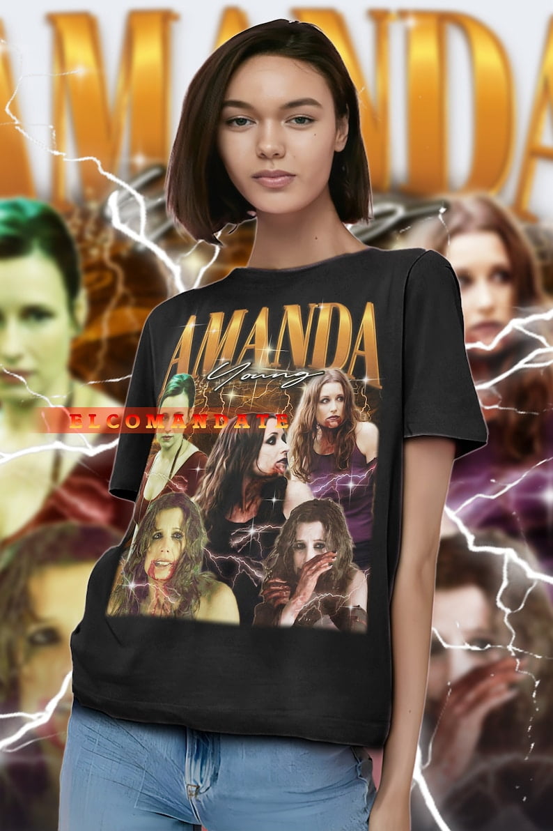 [BLACK] AMANDA YOUNG Vintage Shirt, Amanda Young Homage Tshirt, Amanda ...