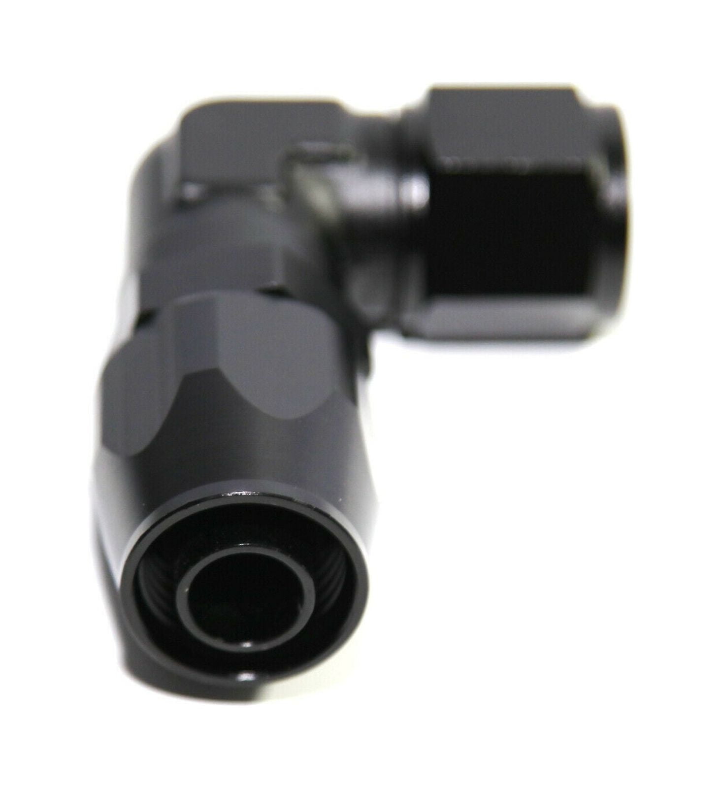 BLACK AN10 AN-10 90 Degree Swivel Oil/Fuel Line End Union Elbow Fitting Adapter BLACK AN10 AN-10 ...