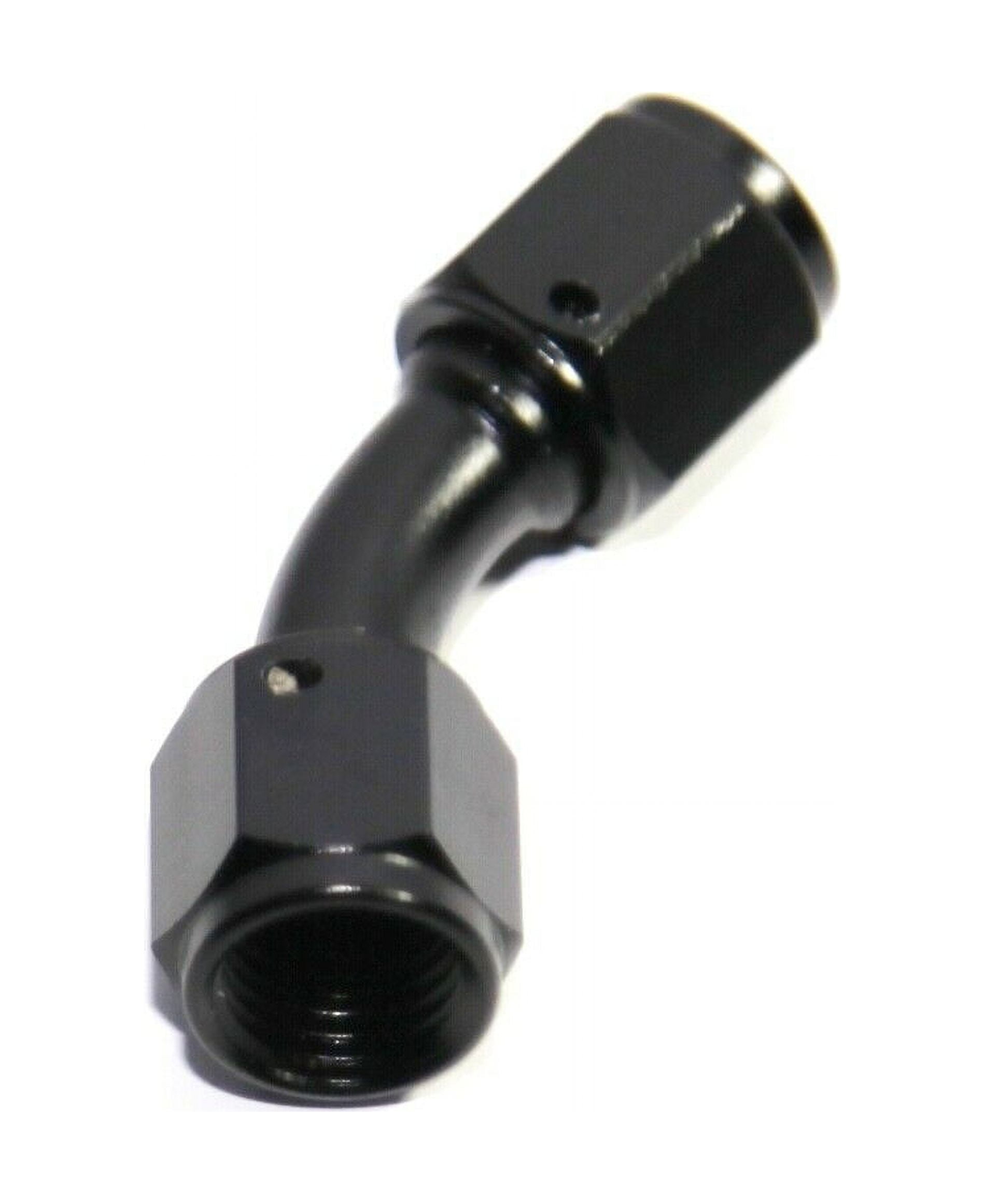 BLACK AN4 Female to 4AN AN-4 Female 45 Degree Flare Swivel Fitting ...