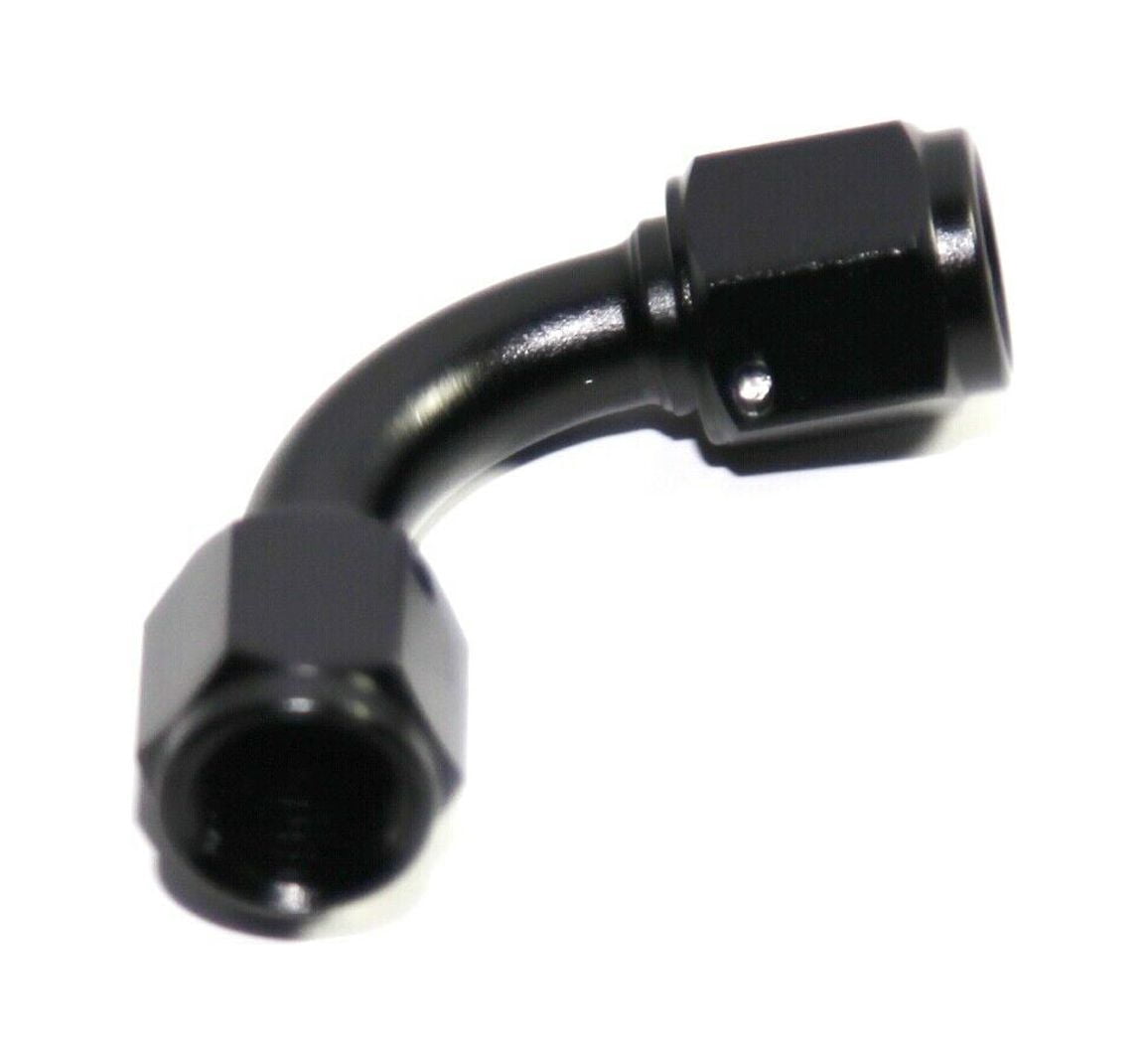 BLACK AN4 Female to 4AN AN-4 Female 90 Degree Flare Swivel Fitting ...