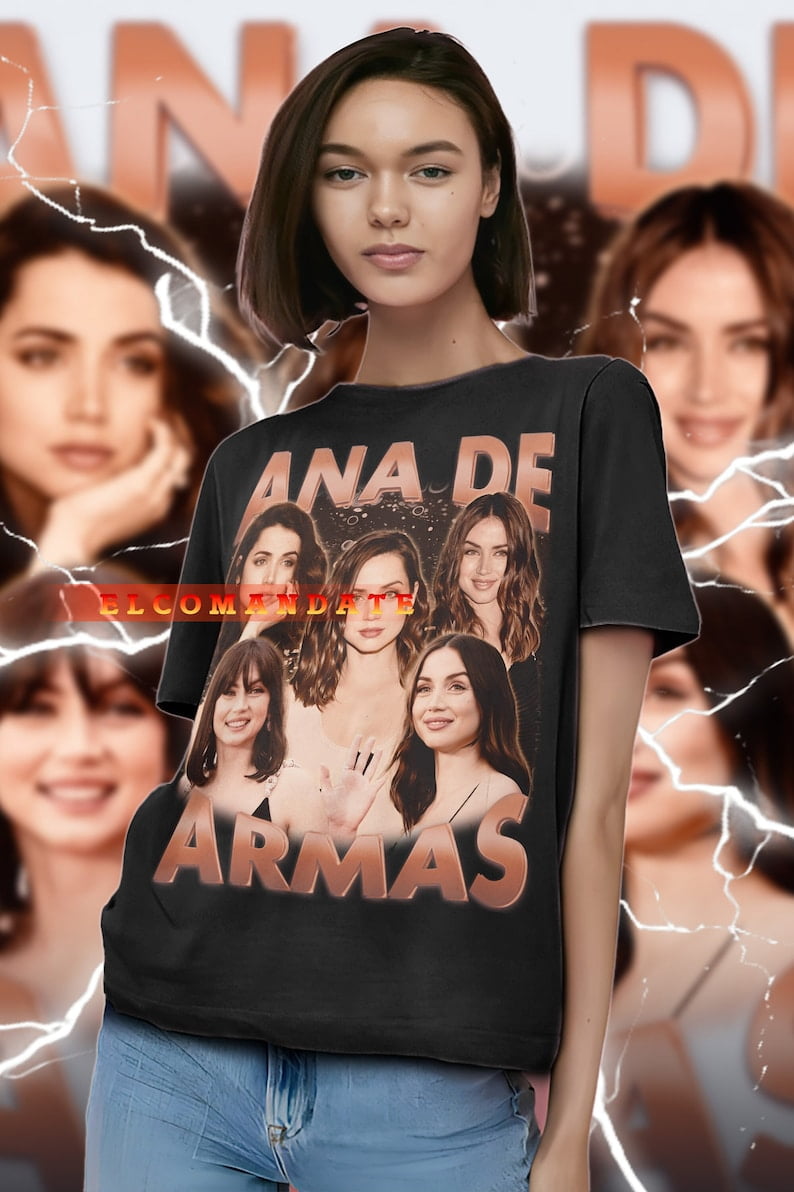 [BLACK] ANA DE ARMAS Vintage Shirt, Ana De Armas Homage Tshirt, Ana De ...