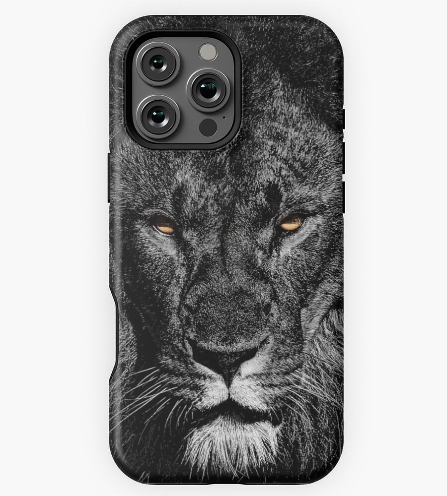 BLACK AND WHITE LION GA10232 Phone Case for iPhone 11 to 17 Pro Max ...