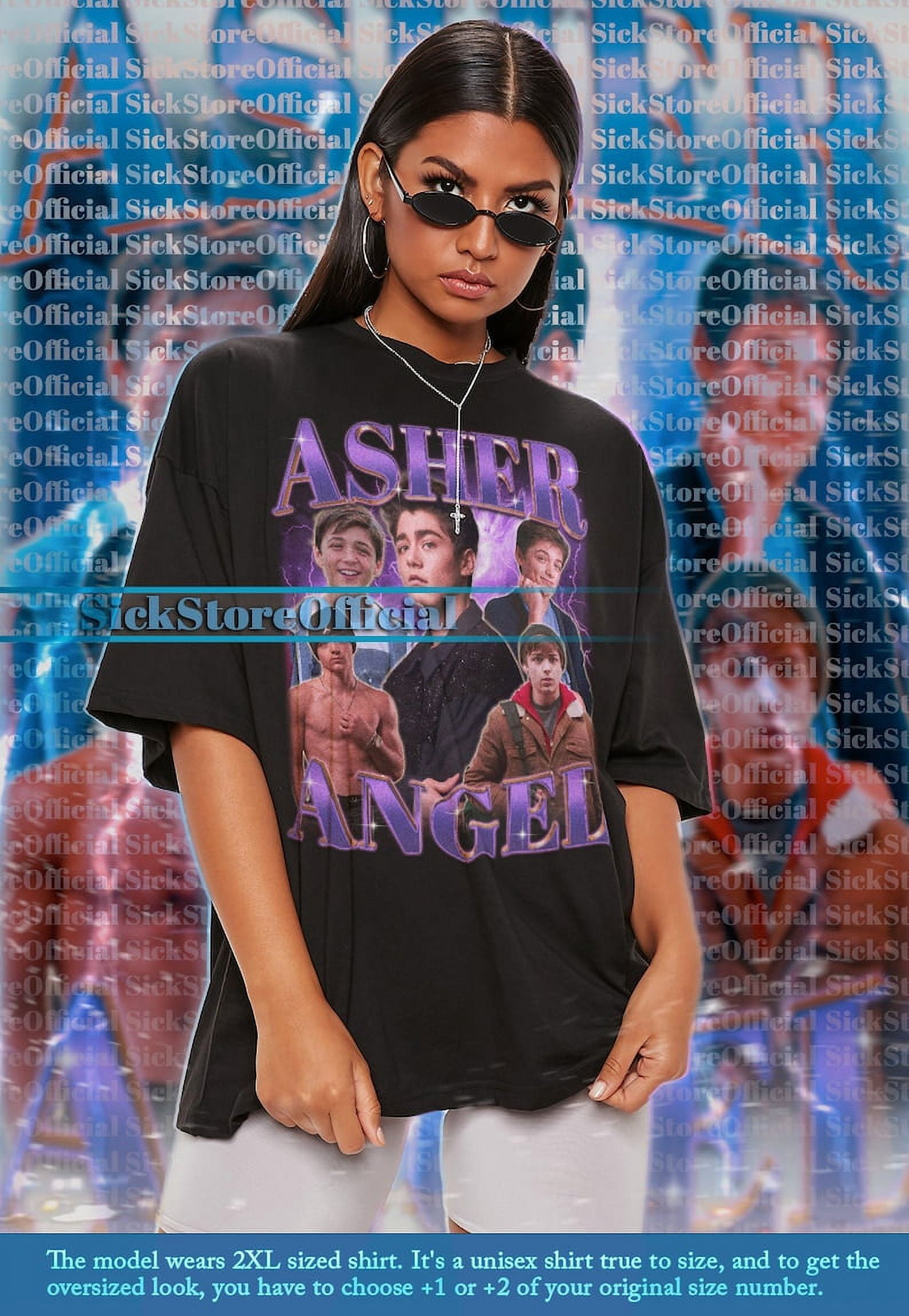 [BLACK] ASHER ANGEL Vintage Shirt, Asher Angel Homage Tshirt, Asher ...