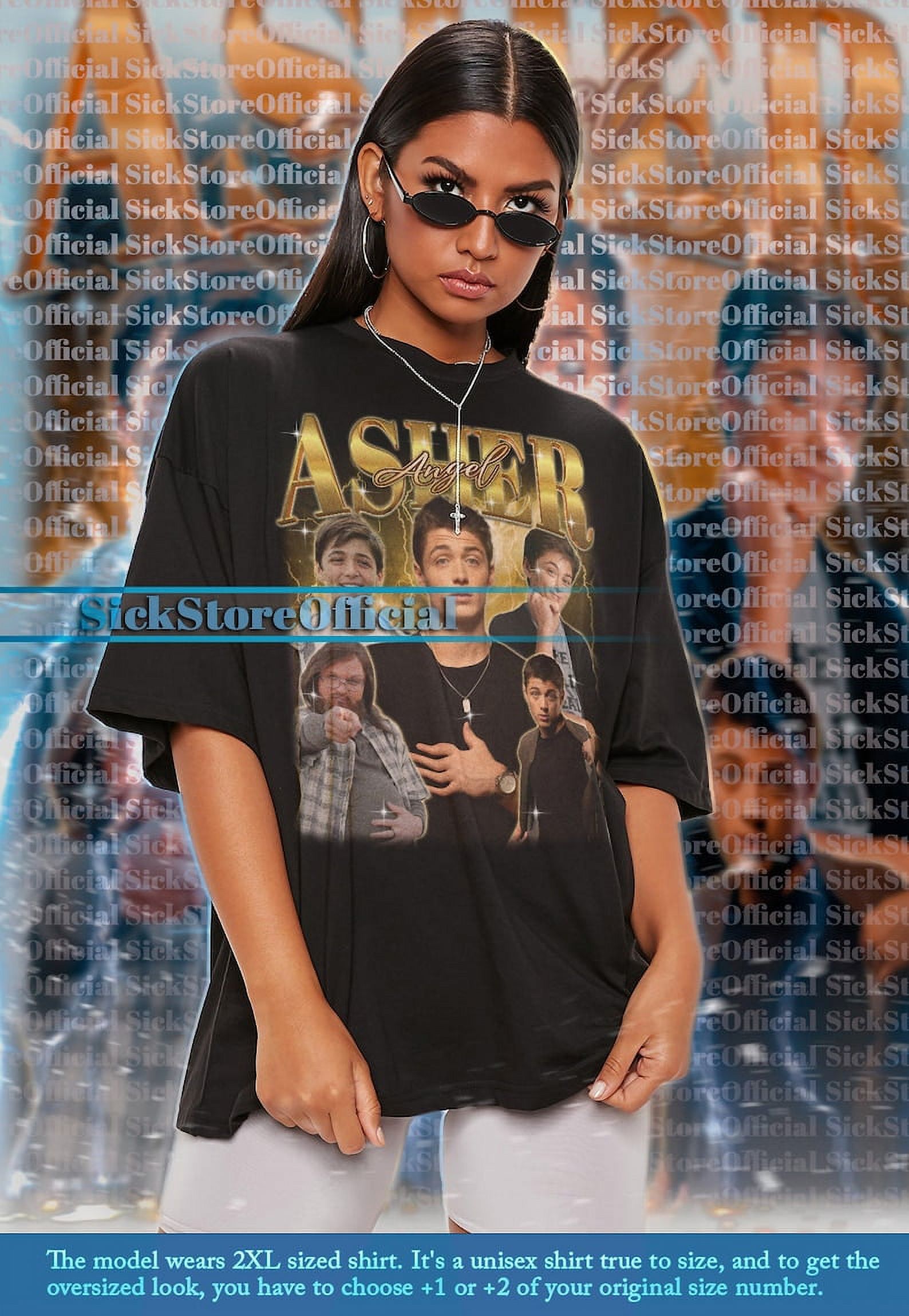 [BLACK] ASHER ANGEL Vintage Shirt, Asher Angel Homage Tshirt, Asher ...