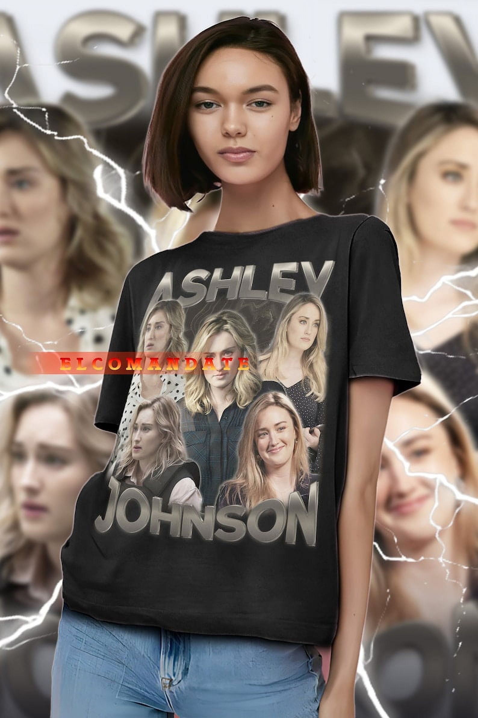 [BLACK] ASHLEY JOHNSON Vintage Shirt, Ashley Johnson Homage Tshirt ...