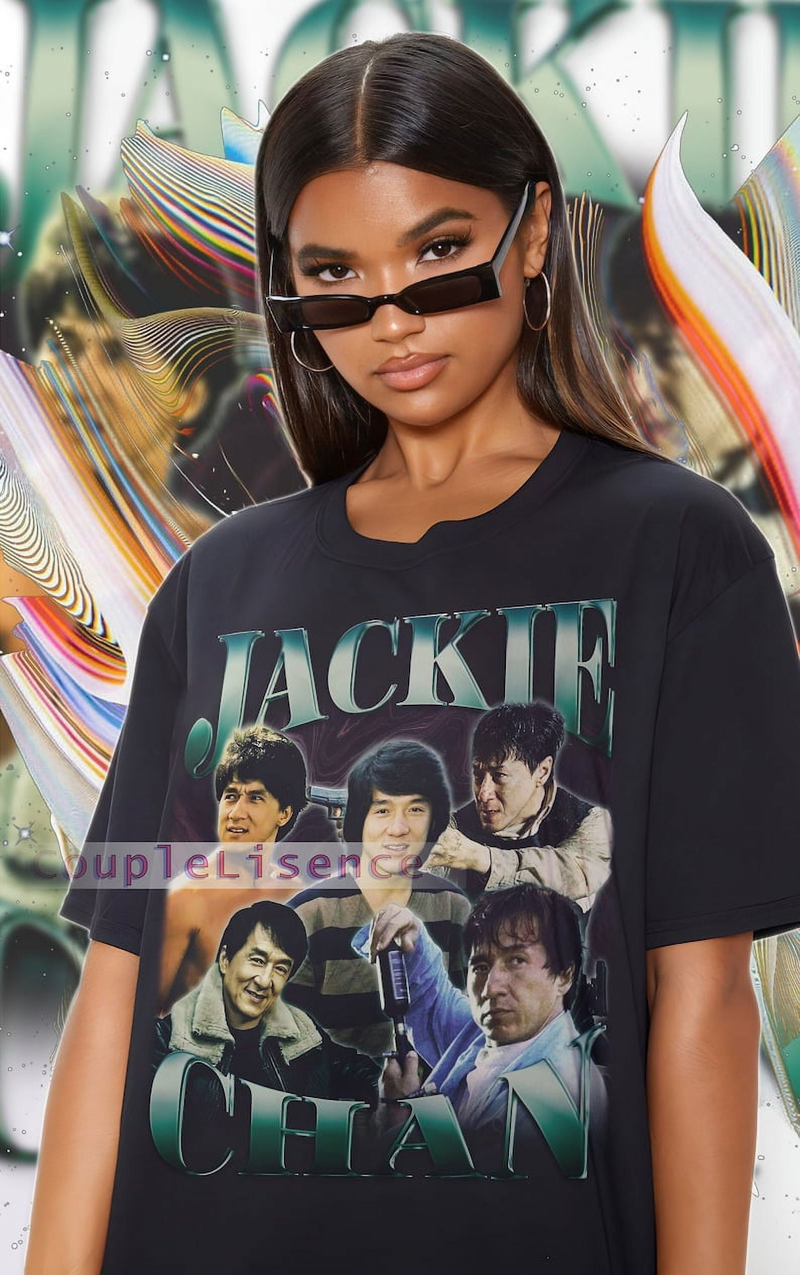 [BLACK] Actor JACKIE CHAN Vintage Shirt | Jackie Chan Homage Retro ...
