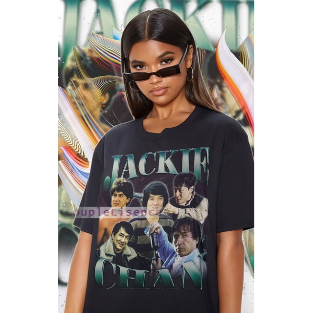 [BLACK] Actor JACKIE CHAN Vintage Shirt | Jackie Chan Homage Retro ...