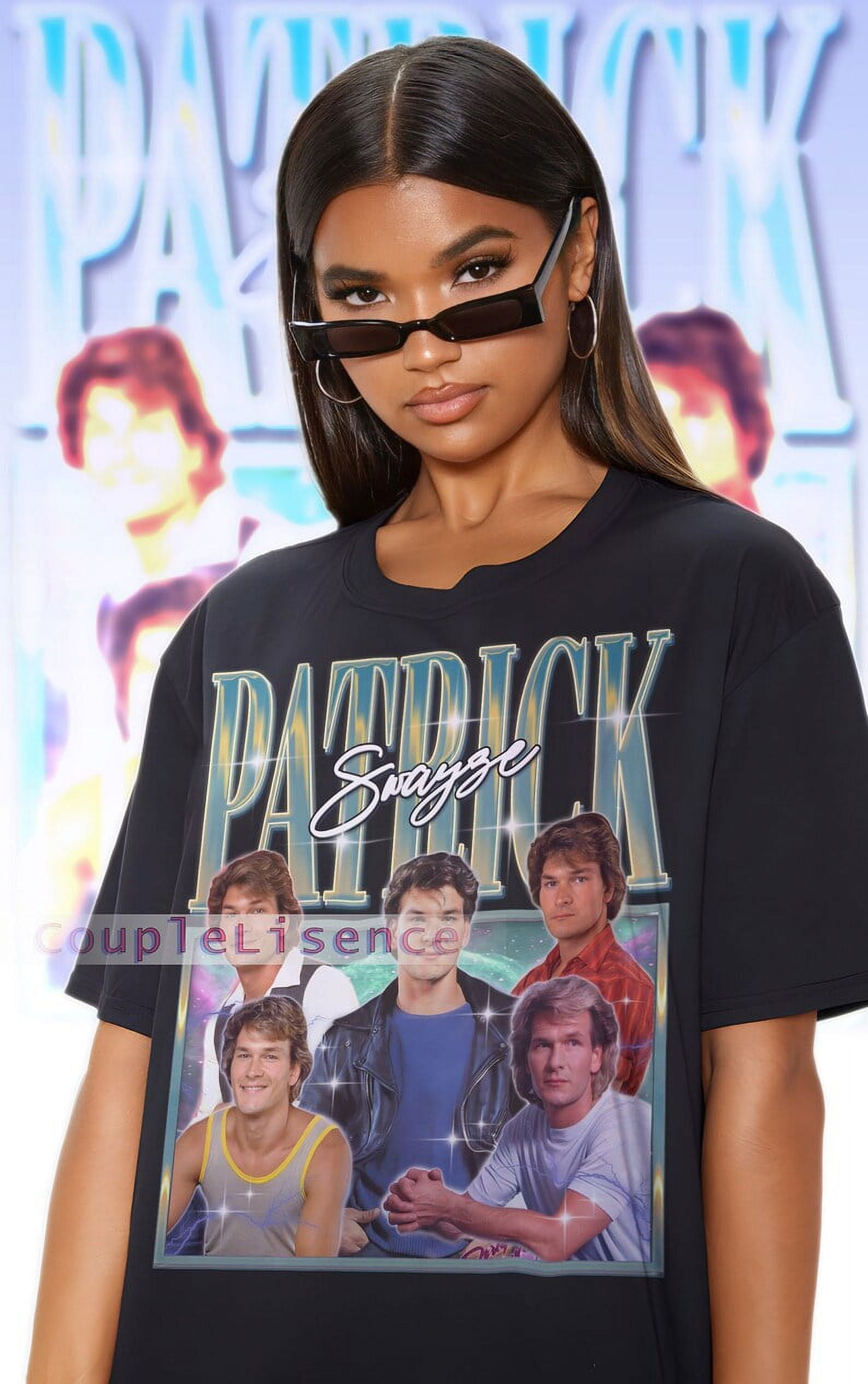 [BLACK] Actor PATRICK SWAYZE Shirt | Patrick Swayze Fan Tees | Patrick ...