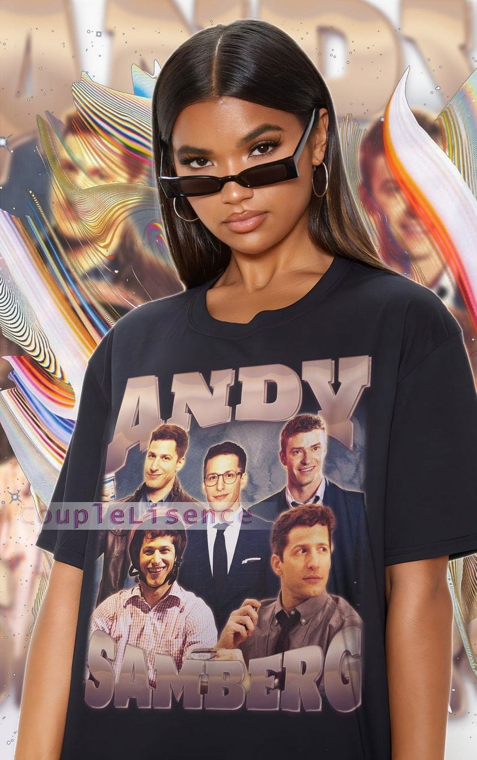 [BLACK] Actor Retro ANDY SAMBERG Vintage Shirt | Andy Samberg Homage ...